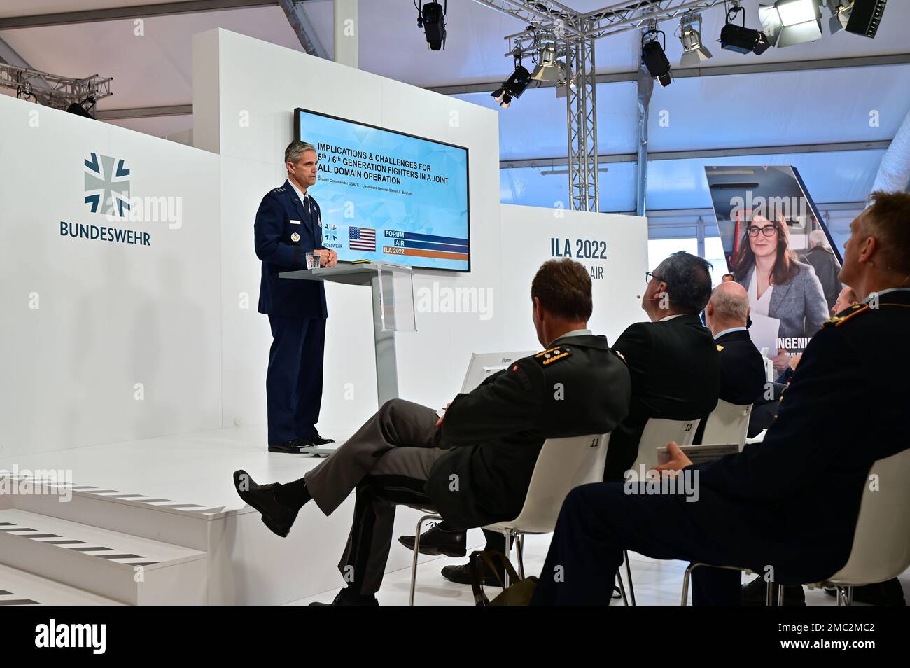 U.S. Air Force Lt. Gen. Steven Basham, U.S. Air Forces in Europe-Air ...