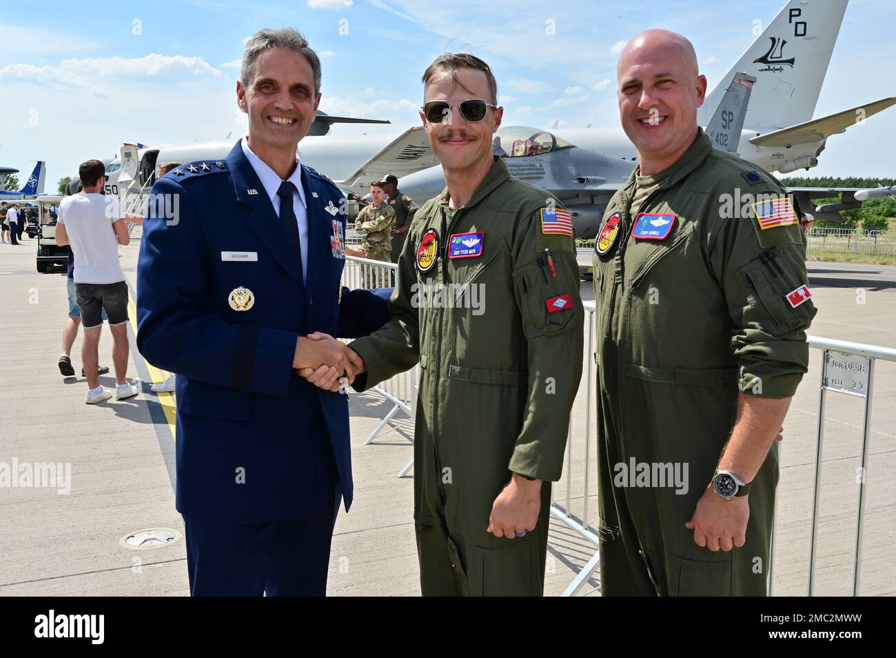 U.S. Air Force Lt. Gen. Steven Basham, U.S. Air Forces in Europe-Air ...