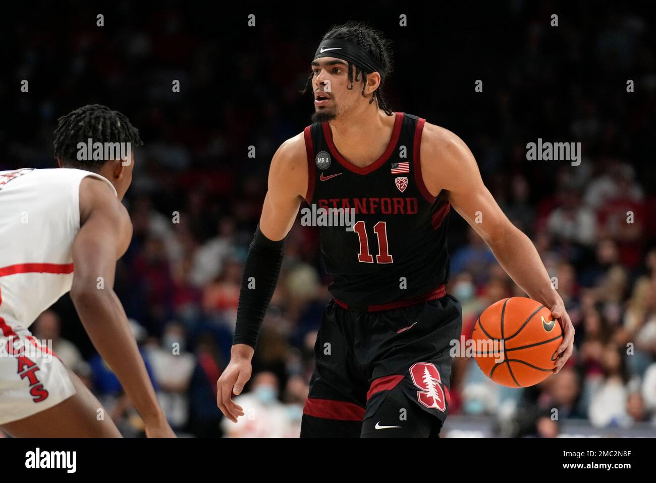 Stanford forward Jaiden Delaire (11) during the first half of an NCAA ...