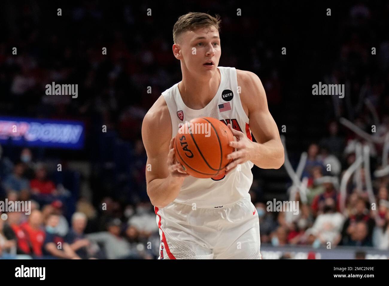 Arizona guard Pelle Larsson (3) during the first half of an NCAA ...