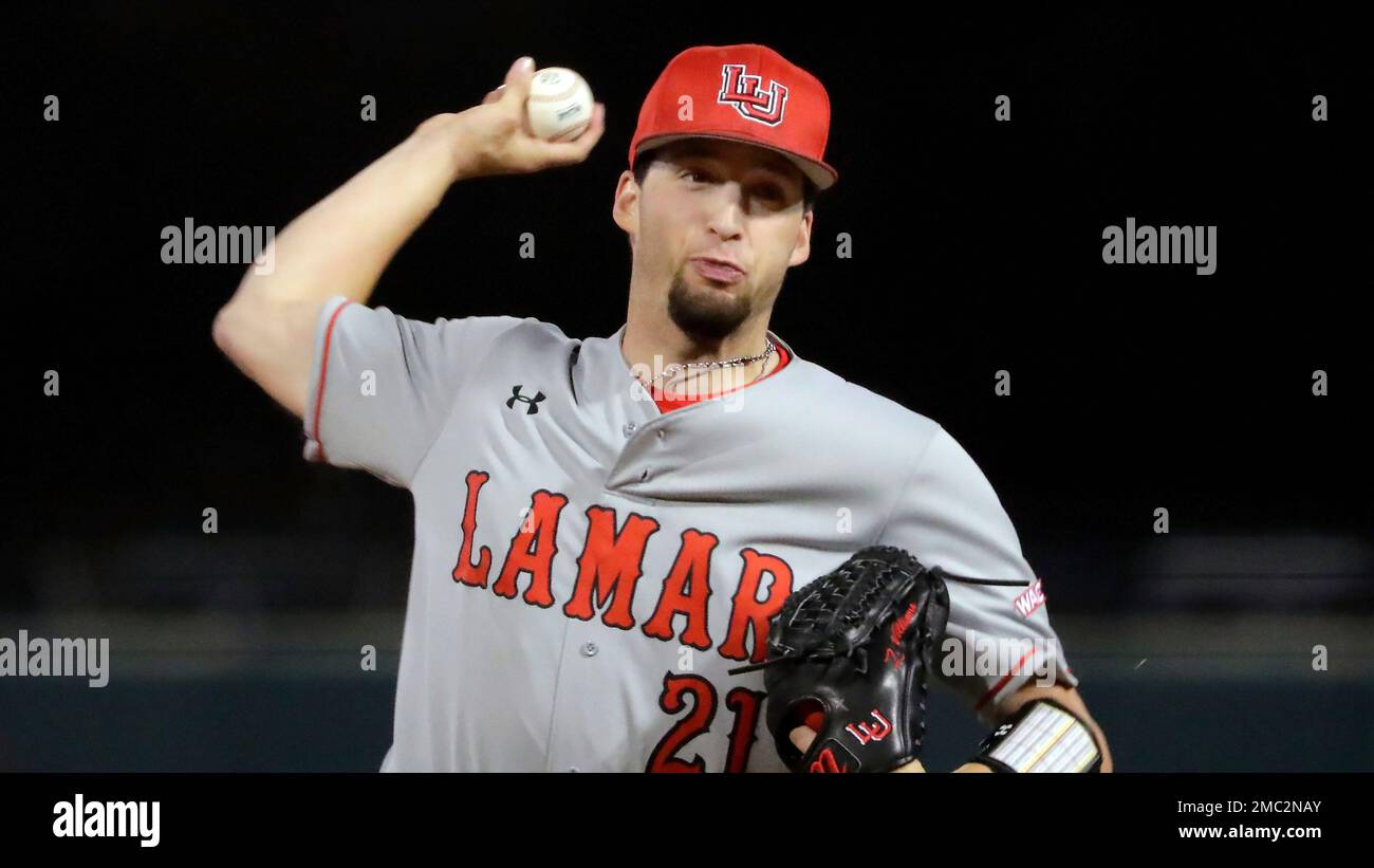 Lamar's Zach Williams during an NCAA baseball game against Texas A&M on ...