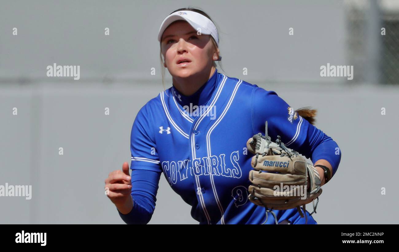 McNeese's Caleigh Cross during an NCAA softball game against Oklahoma ...