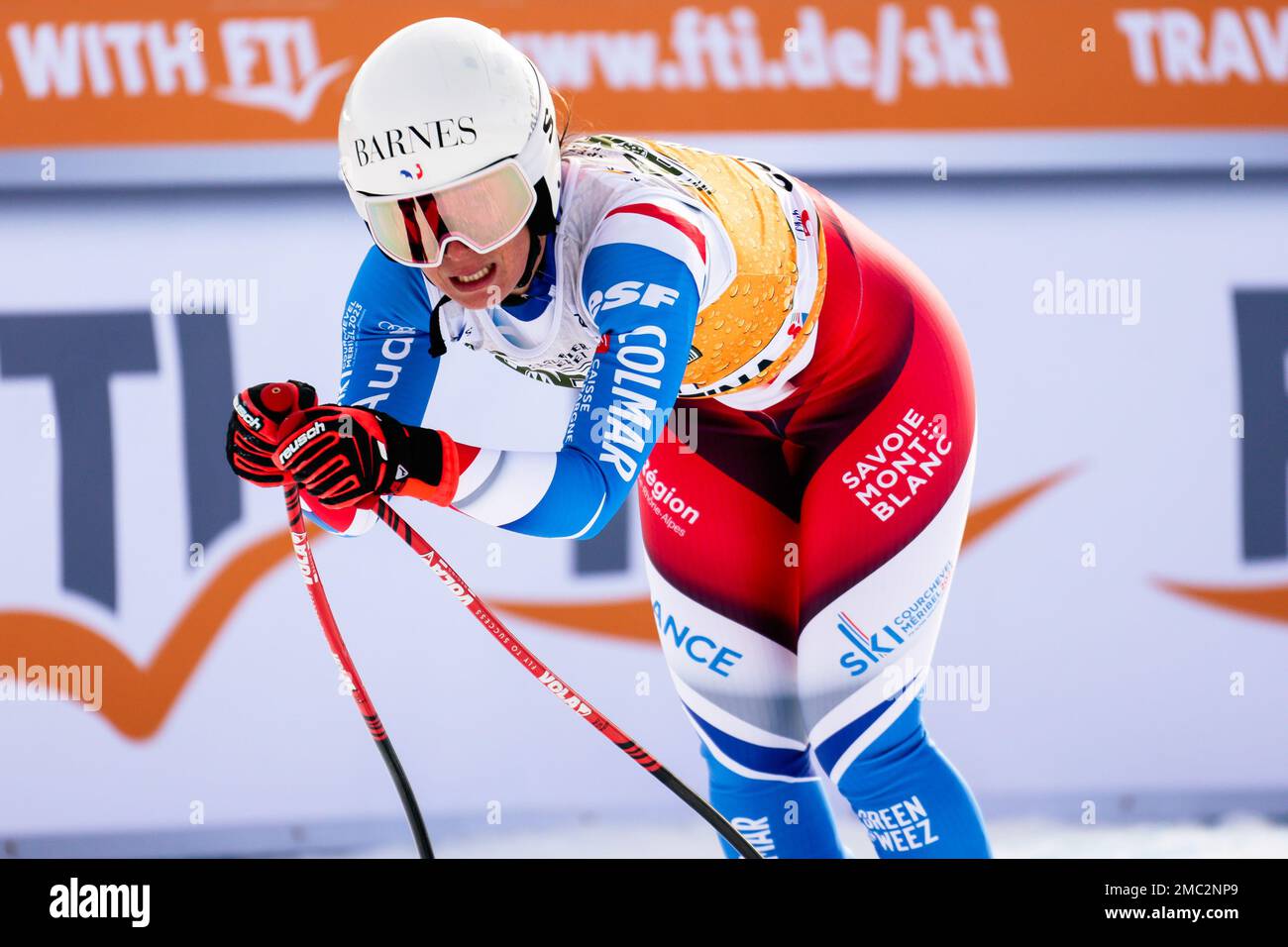 ERRARD ANOUCK (FRA) during the alpine ski race 2023 Audi FIS Ski World Cup - Women's Downhill on ...