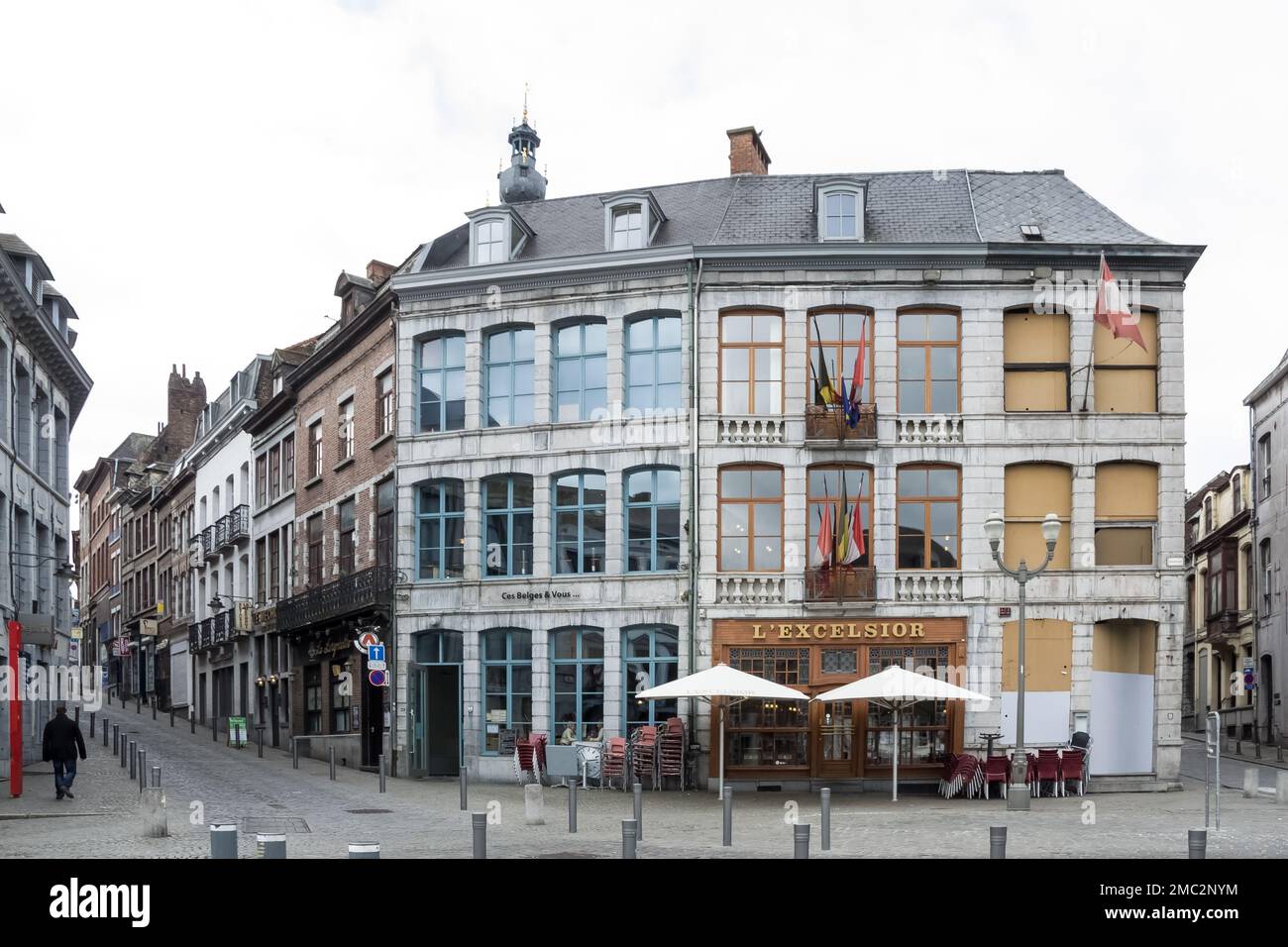 Architectural detail of the Grand-Place, central square of the historic ...