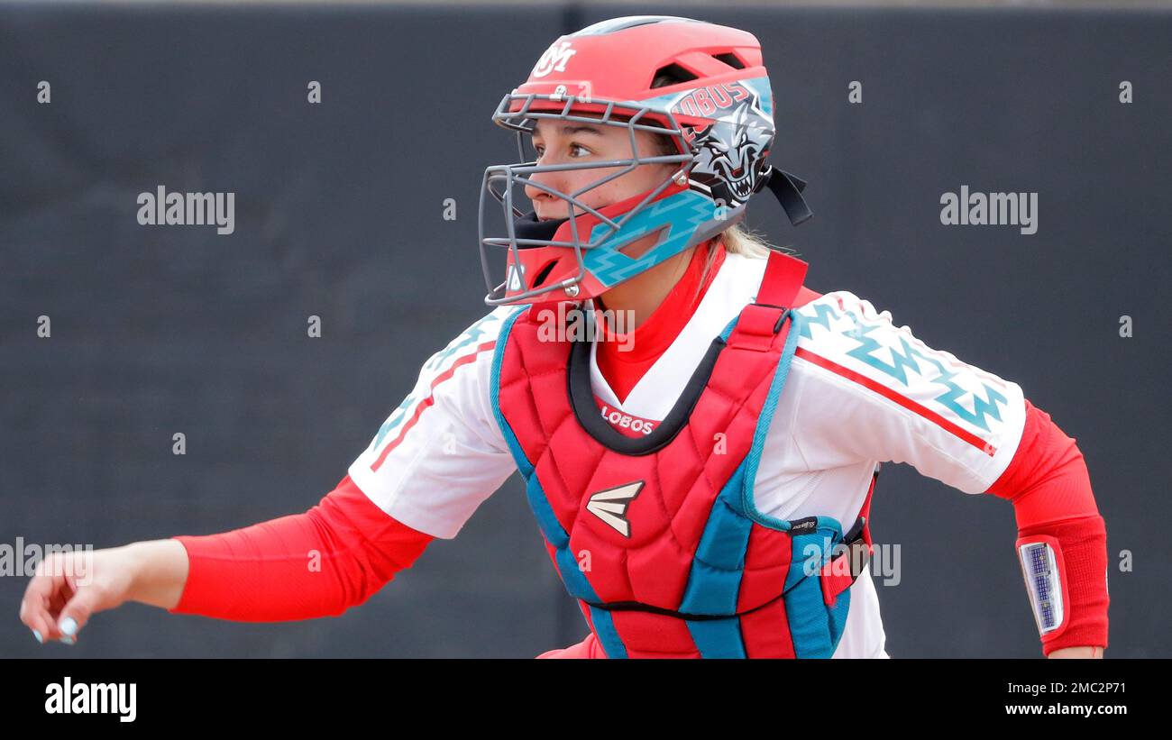 New Mexico's Leslie Romero during an NCAA softball game against Ohio in ...