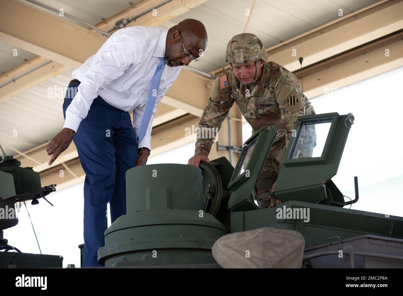 Staff Sgt. Franklin Faircloth, an M1 armored vehicle crew member ...