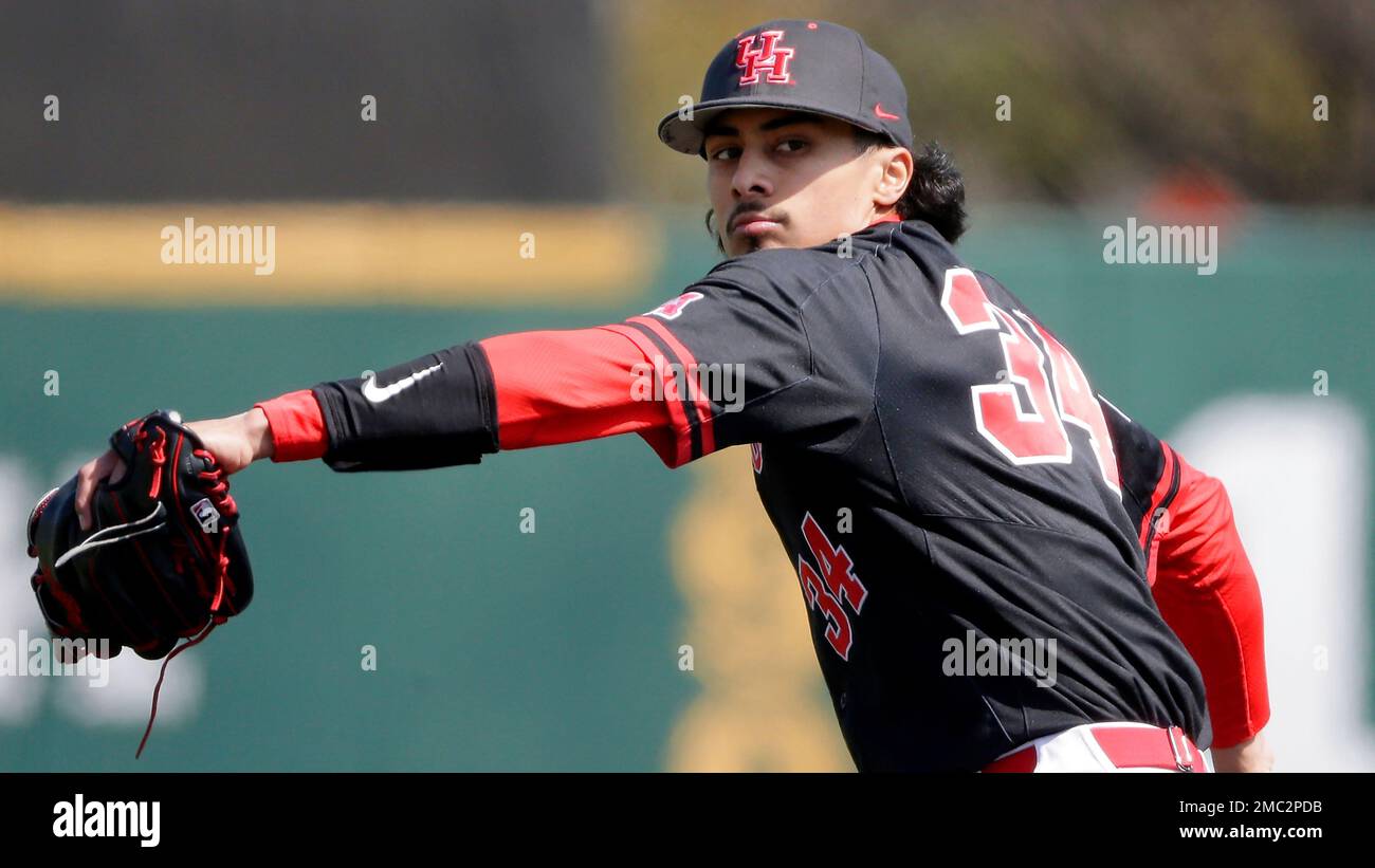 Houston's Nathan Medrano during an NCAA baseball game against UT Rio ...