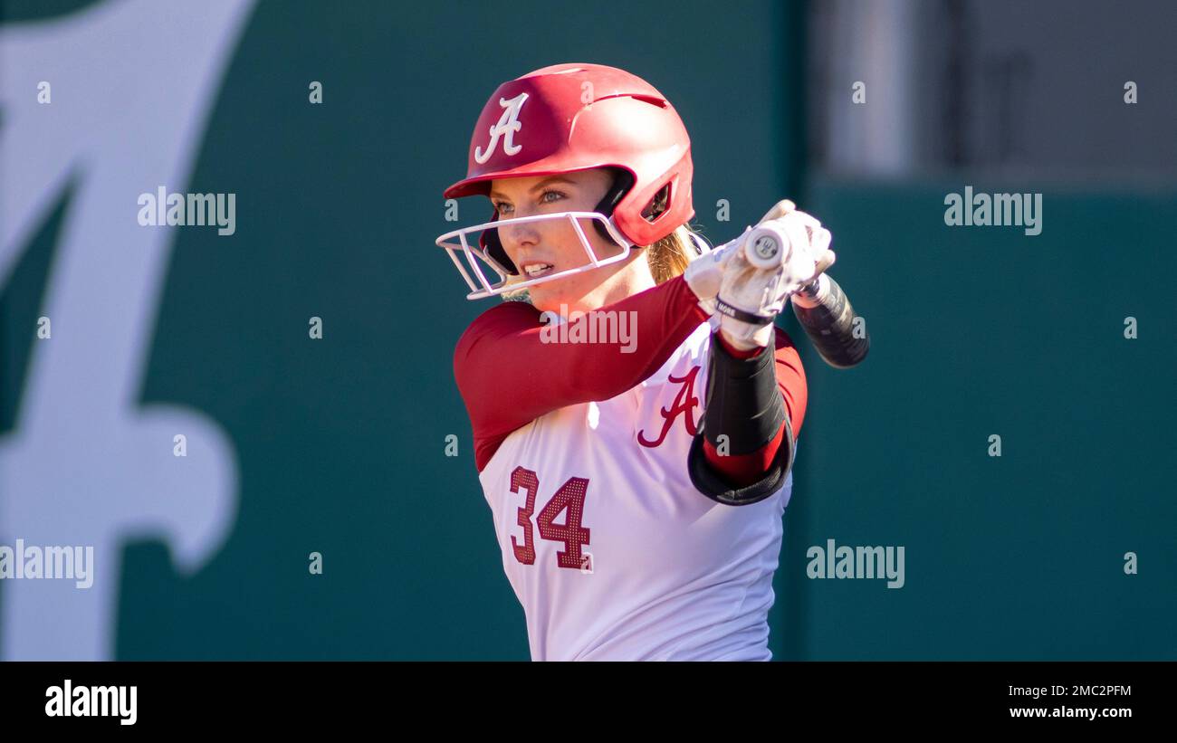 Alabama catcher Ally Shipman (34) during an NCAA softball game on ...
