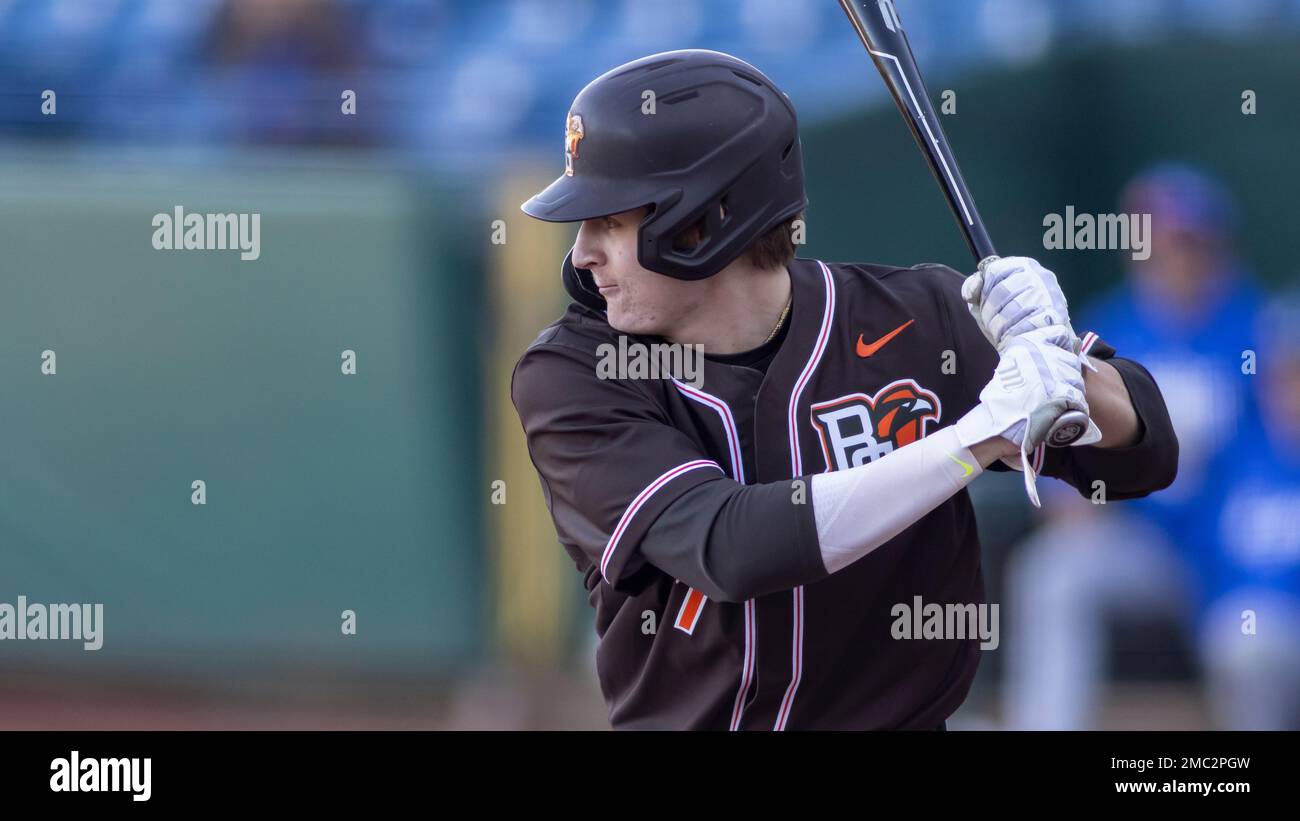 Bowling Green outfielder Jack Krause (7) during an NCAA baseball game ...