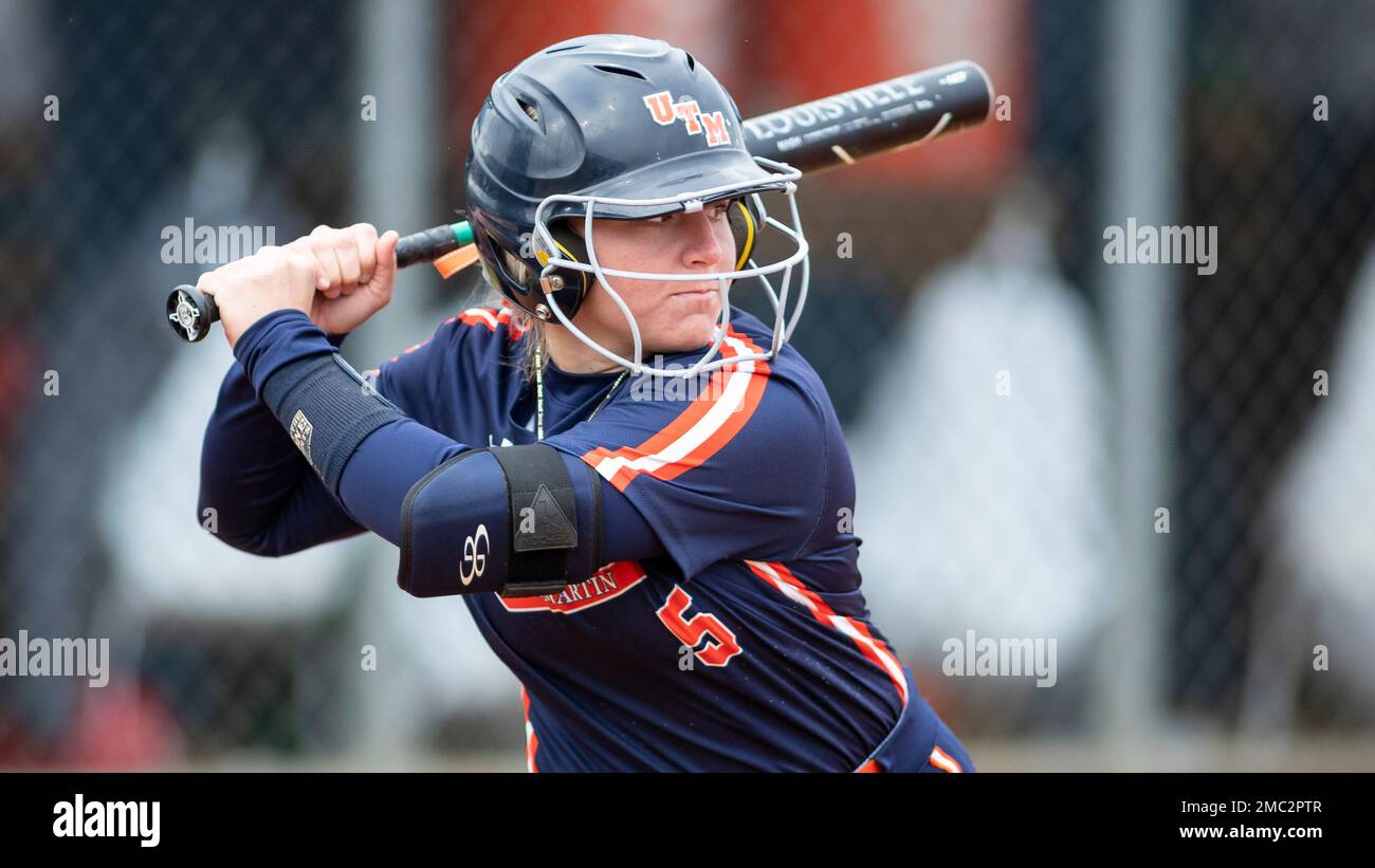 Tennessee-Martin infielder Emily Gilstrap (5) during an NCAA softball ...
