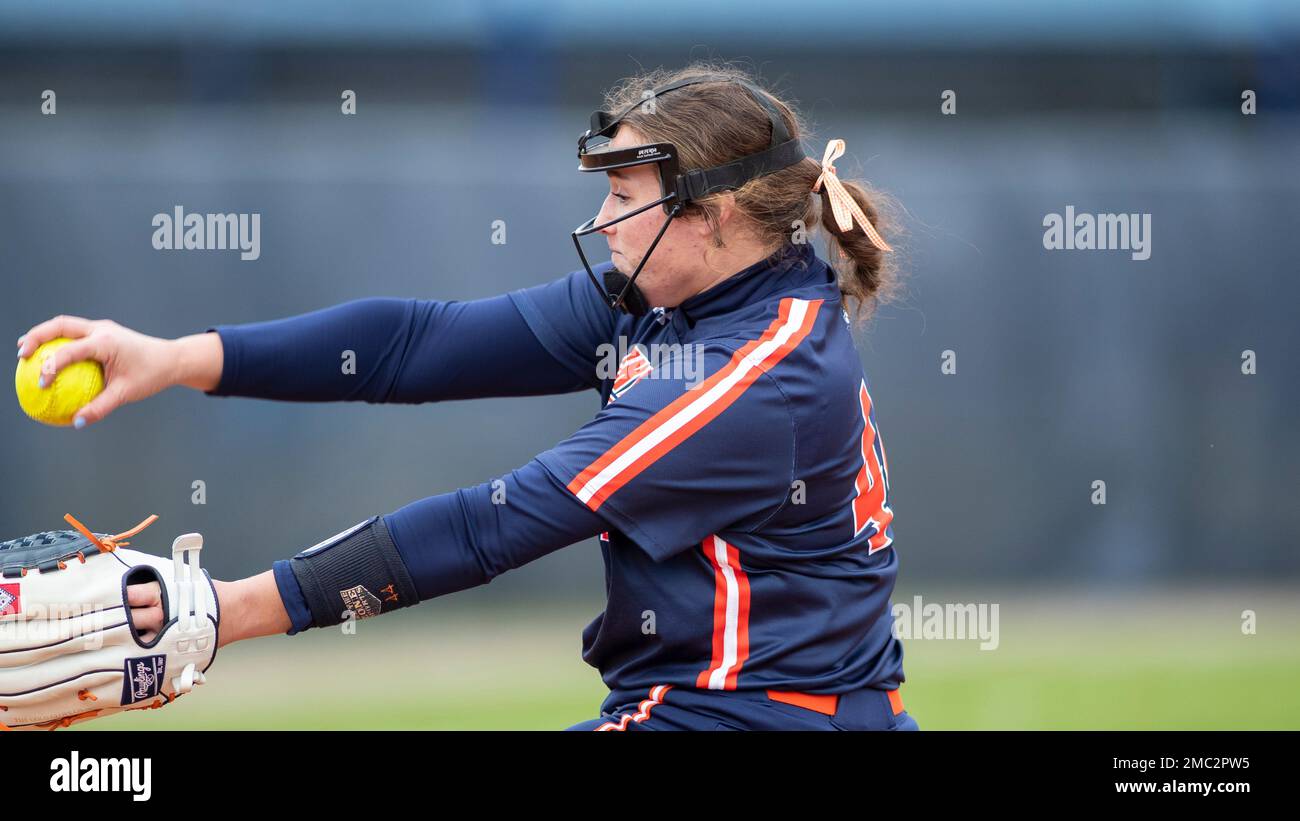 Tennessee-Martin infielder/pitcher Katie Dreiling (44) during an NCAA softball game on Friday ...