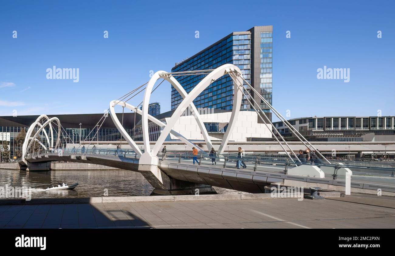 Melbourne, Victoria, Australia - Seafarers Bridge by Grimshaw over ...