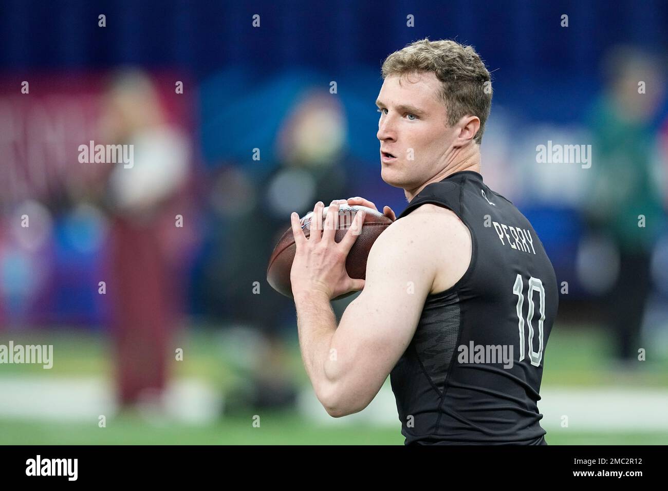 Brown quarterback E J Perry runs a drill during the NFL football ...