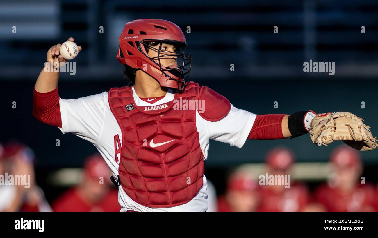 Alabama catcher Dominic Tamez (3) during an NCAA baseball game on ...