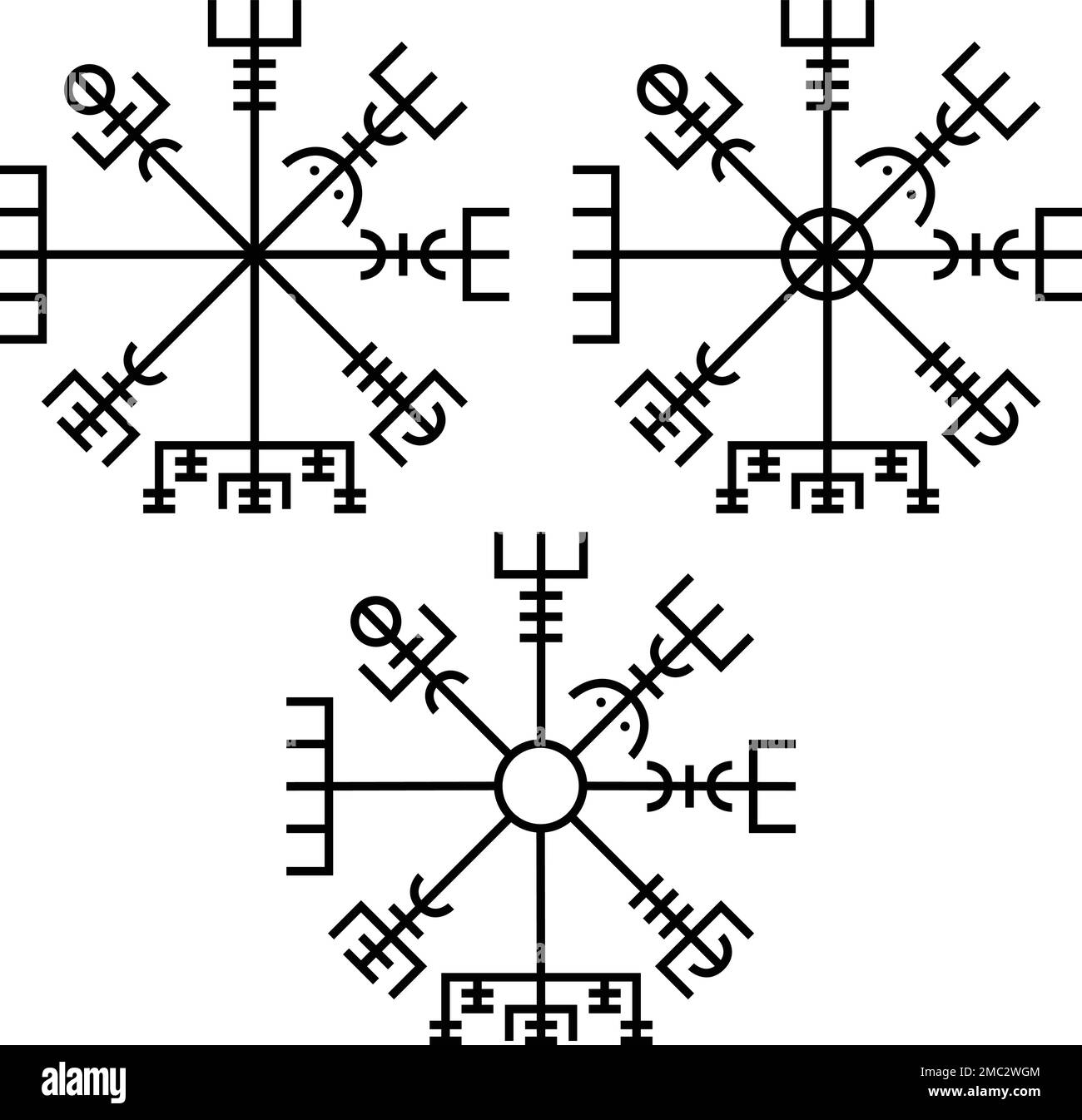 Vegvisir viking hi-res stock photography and images - Alamy