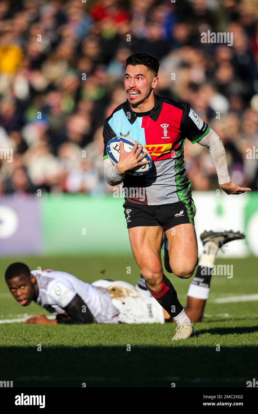 Harlequins' Nick David during the Heineken Champions Cup match at Twickenham Stoop, London ...