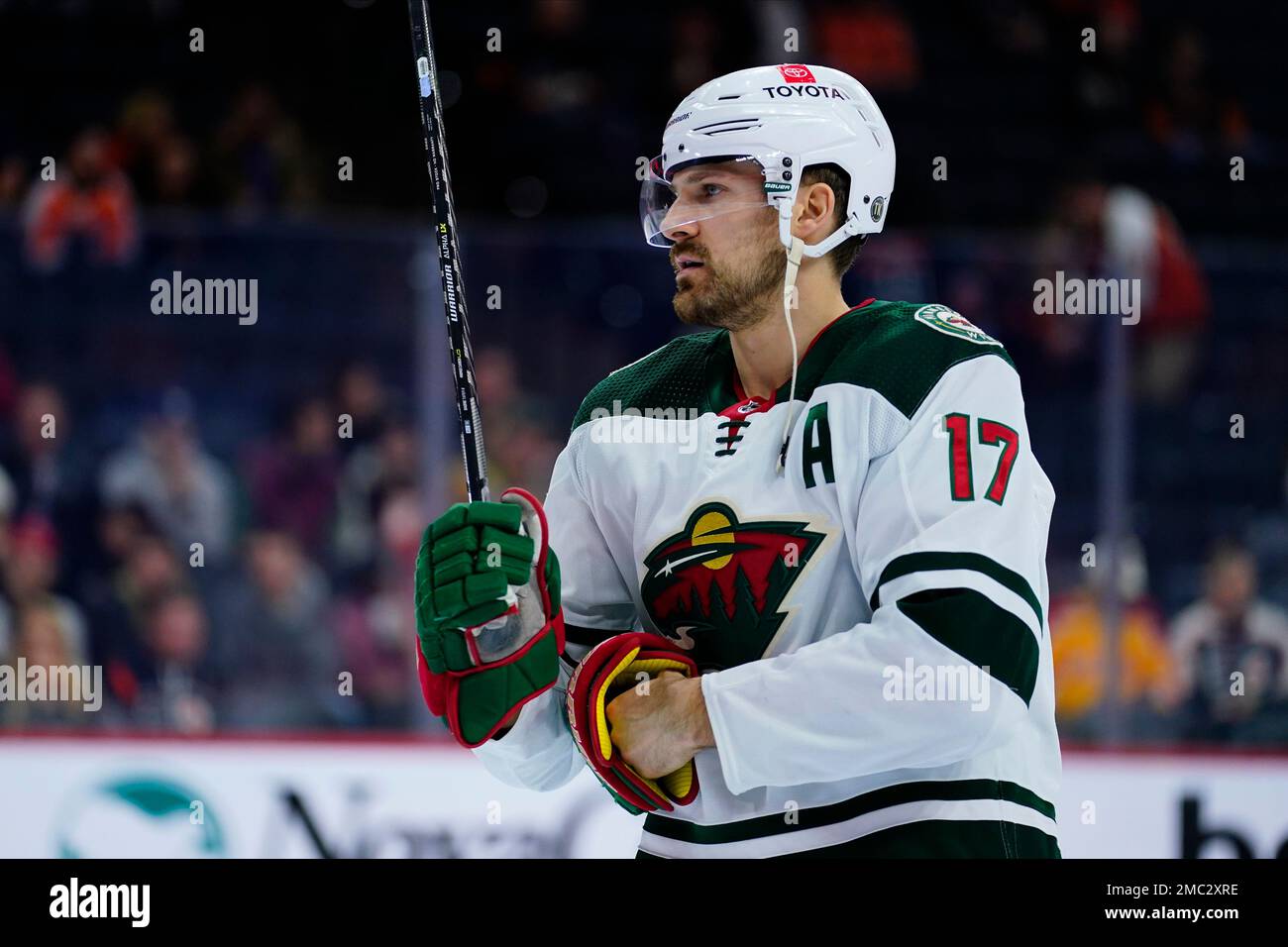 Minnesota Wild's Marcus Foligno plays during an NHL hockey game ...