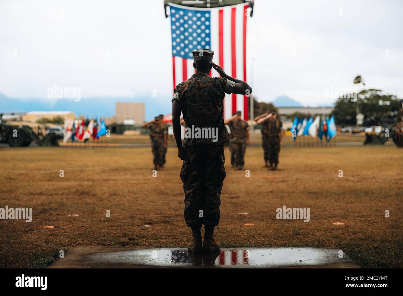 U.S. Marine Corps Lt. Col. Osman Sesay, commanding officer, Combat ...