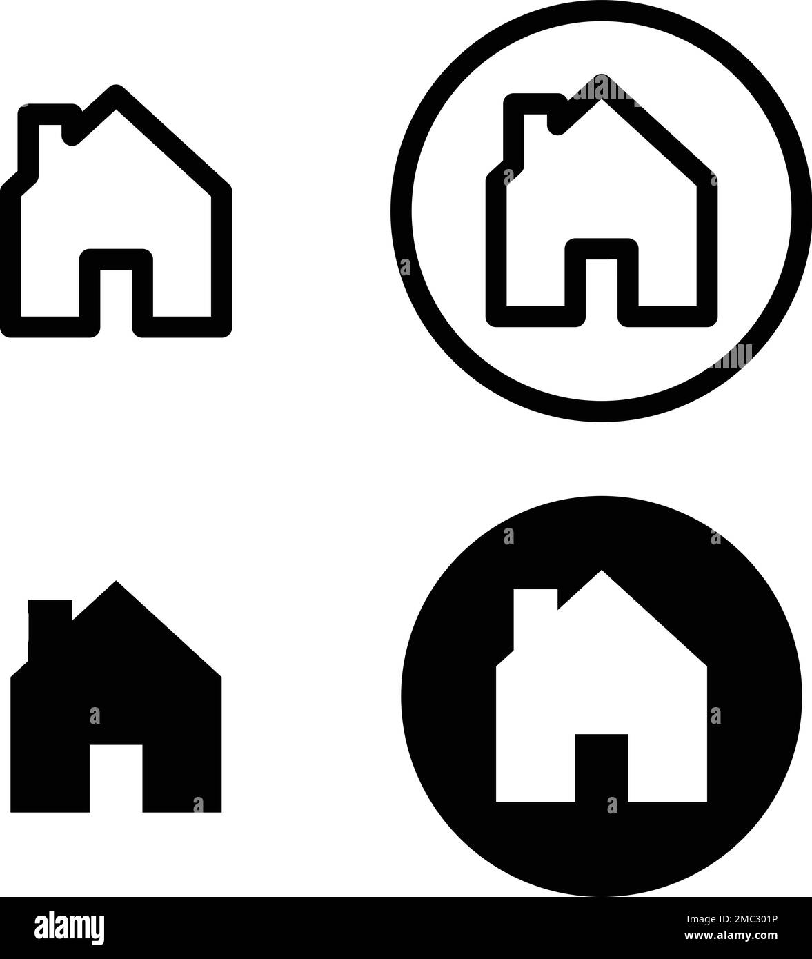Home icon; house main menu symbol Stock Vector Image & Art - Alamy