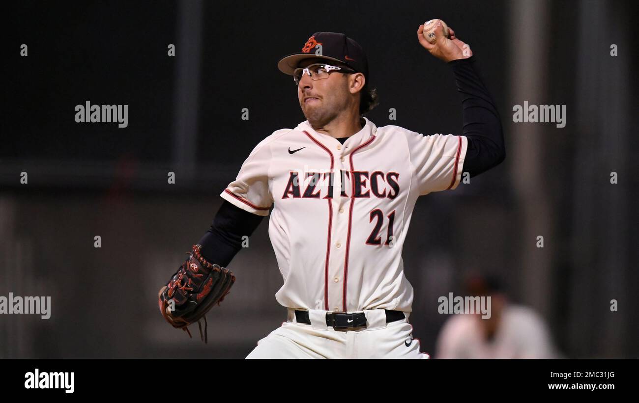 San Diego St. Brian Leonhardt (21) during an NCAA baseball game on ...