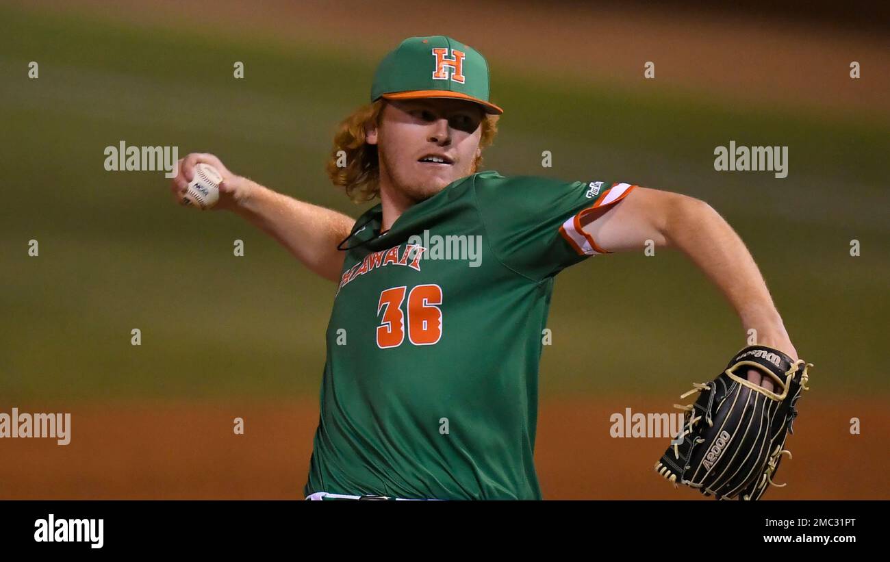 Hawaii pitcher Ben Whipple (36) during an NCAA baseball game on Monday ...