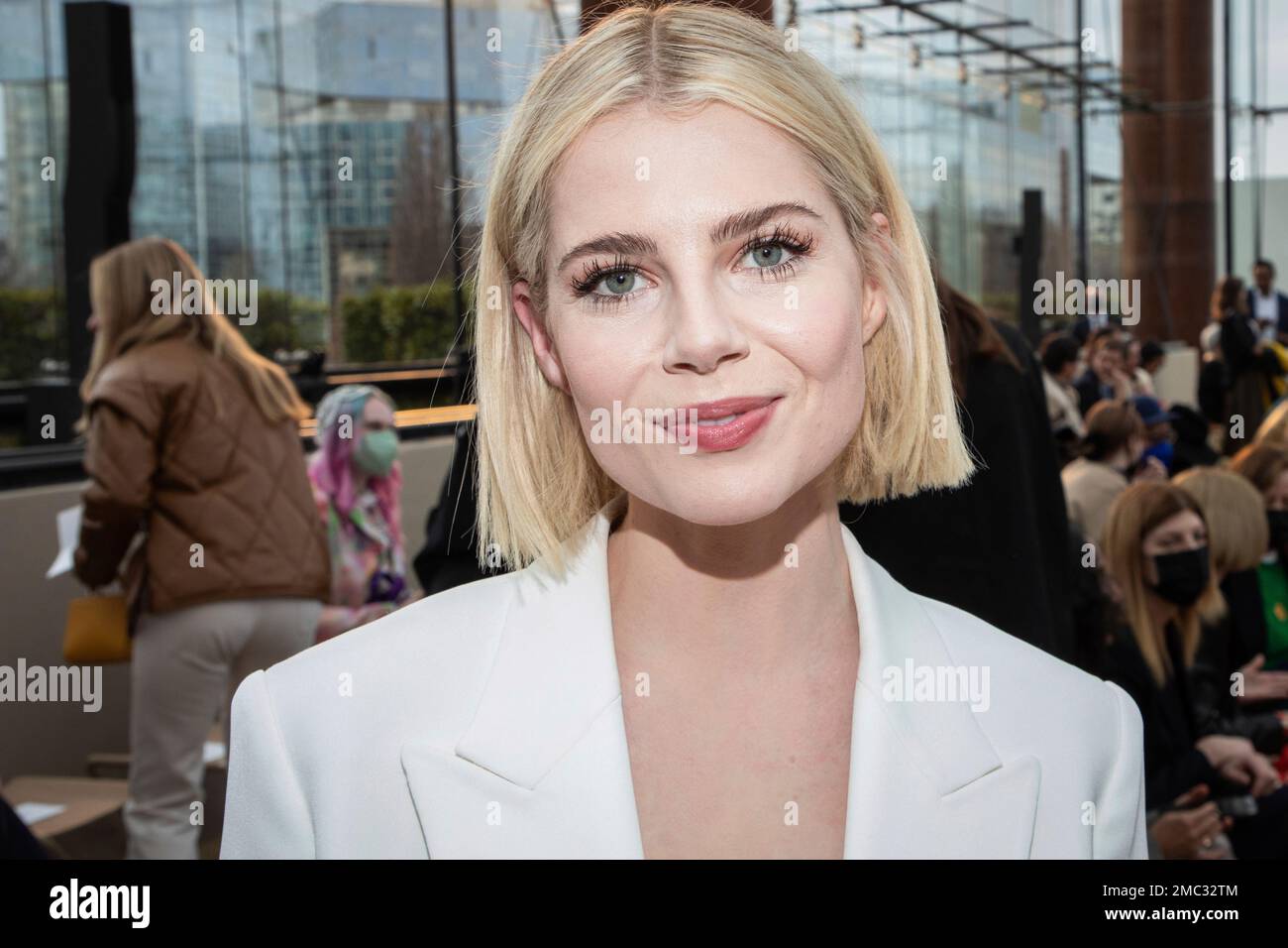 Lucy Boynton attends the Chloe Ready To Wear Fall/Winter 2022-2023 ...