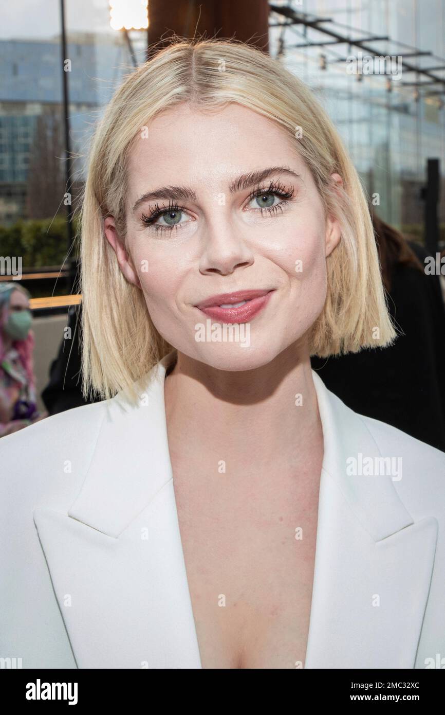 Lucy Boynton attends the Chloe Ready To Wear Fall/Winter 2022-2023 ...