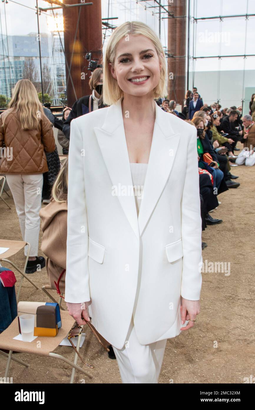Lucy Boynton attends the Chloe Ready To Wear Fall/Winter 2022-2023 ...