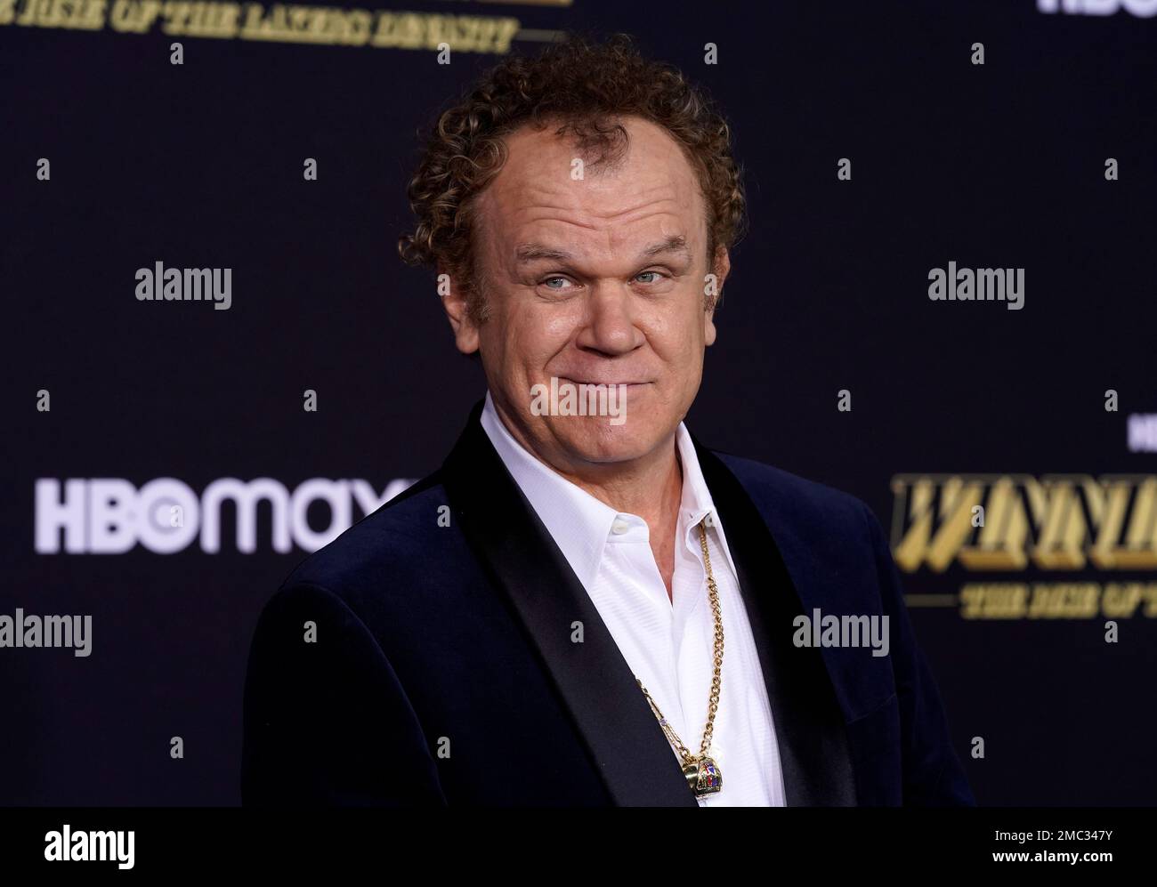 John C. Reilly poses at the premiere of the HBO television series ...