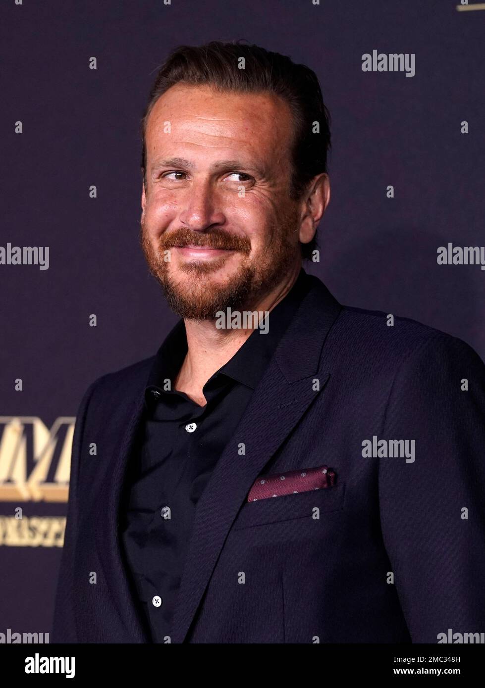Jason Segel poses at the premiere of the HBO television series "Winning ...