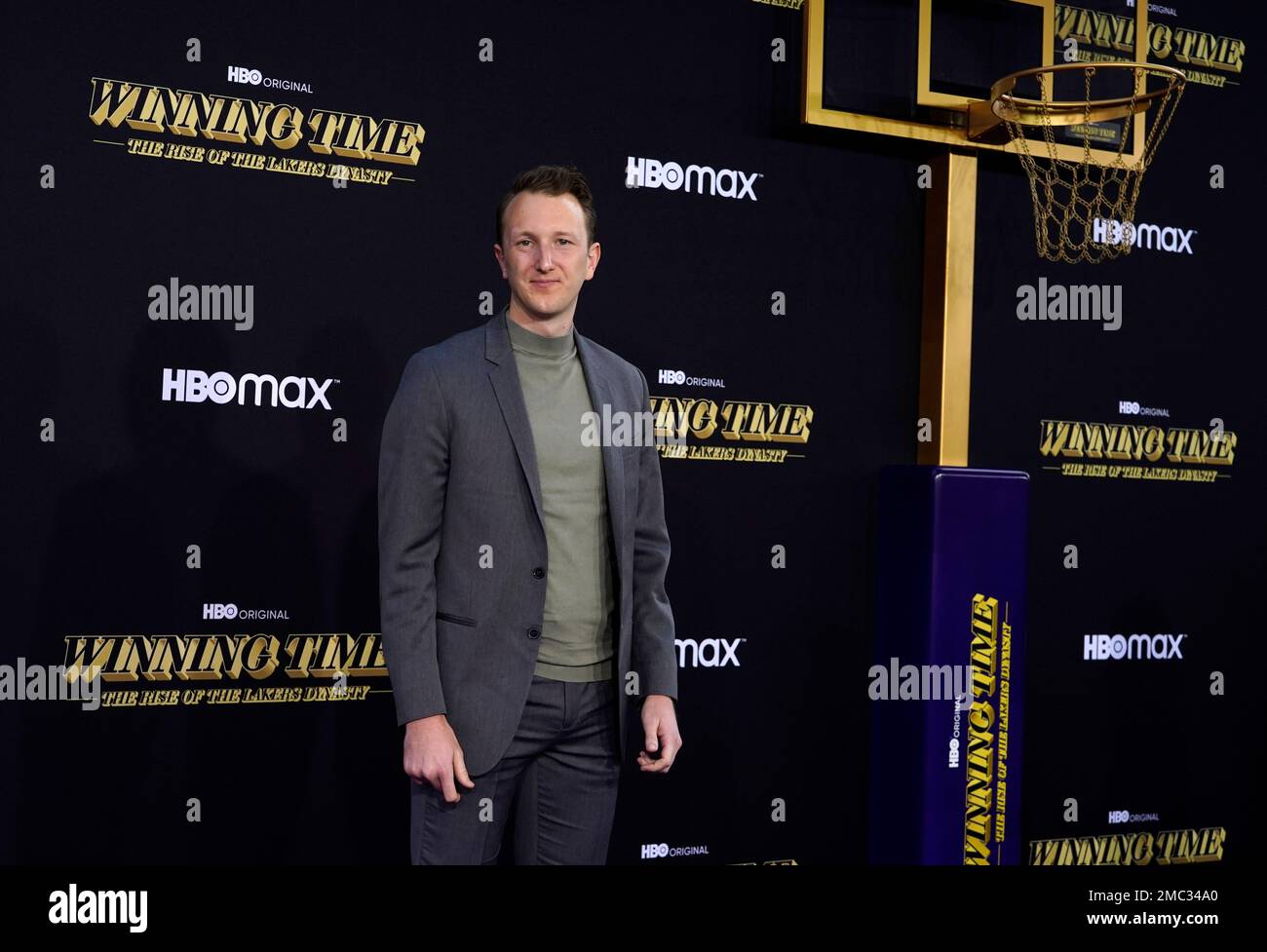 Sean Patrick Small poses at the premiere of the HBO television series ...