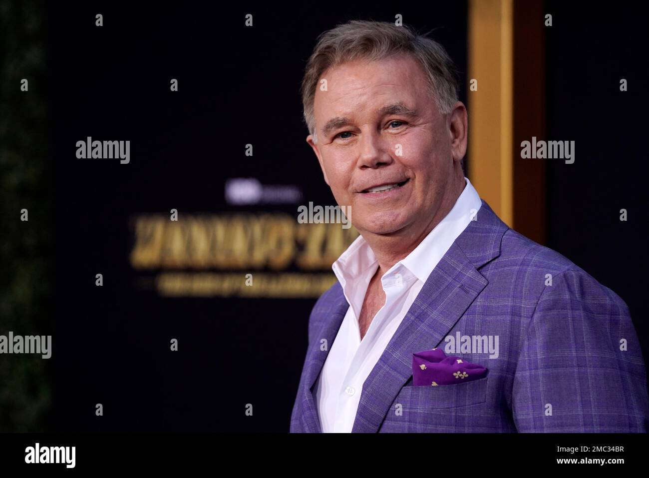 Spencer Garrett poses at the premiere of the HBO television series ...