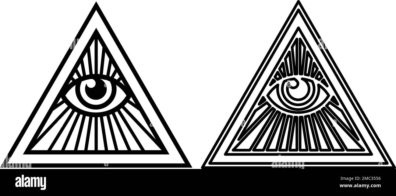 Eye of providence symbol. Illuminati sign vector illustration Stock ...