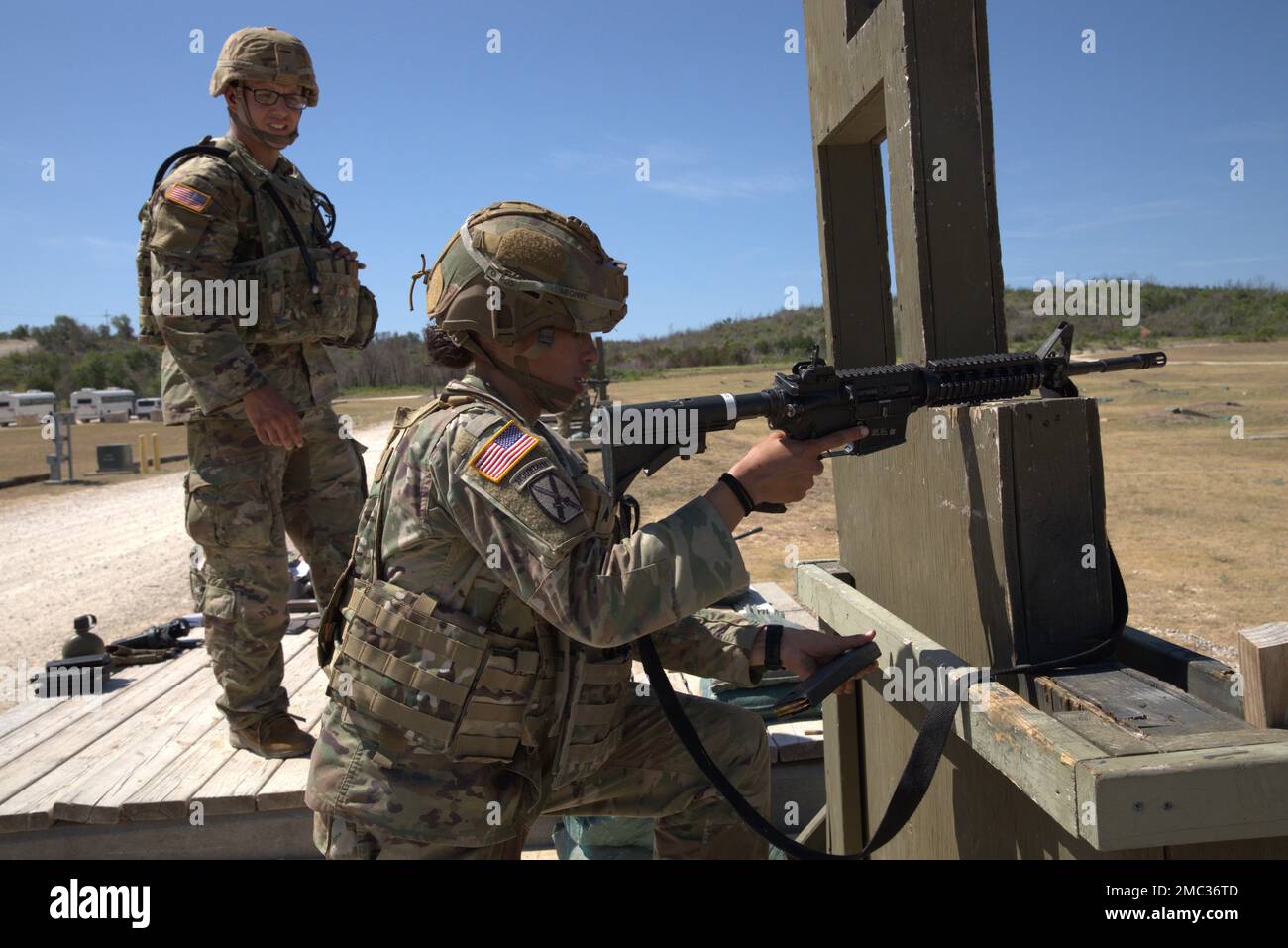 Sgt. Nicole Aponte, an Army petroleum supply specialist assigned to the ...