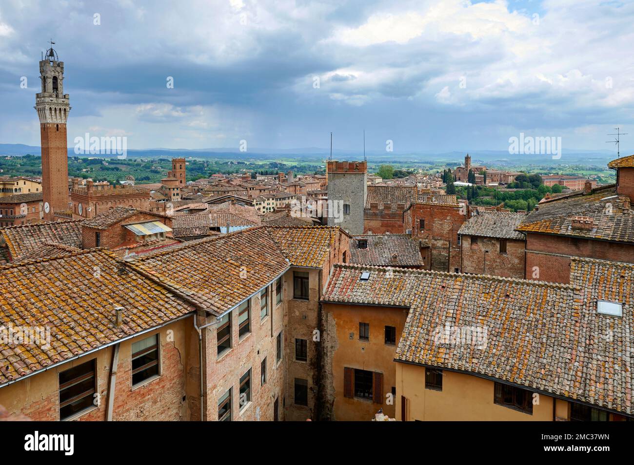 Panorama siena old town hi-res stock photography and images - Alamy