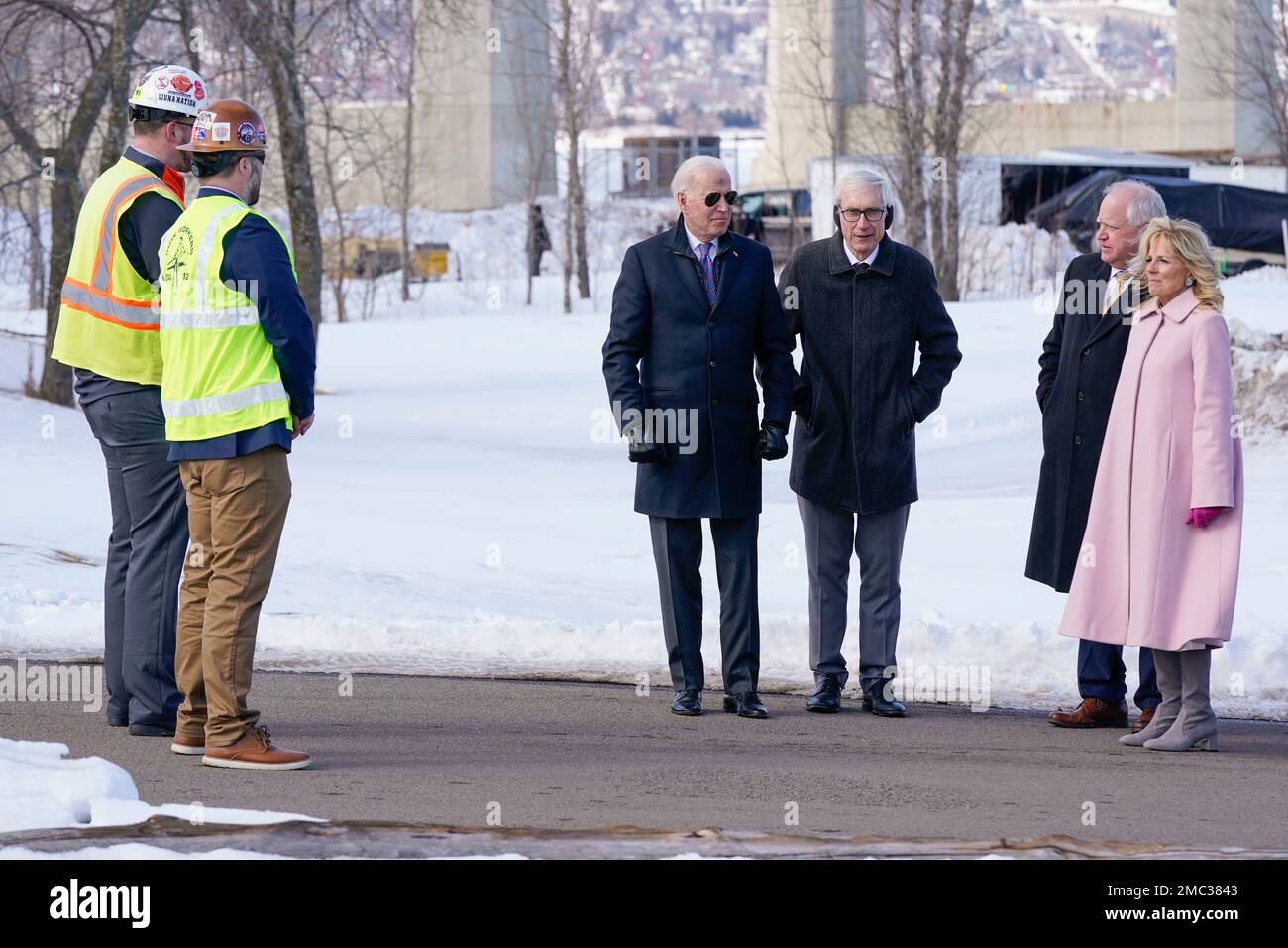President Joe Biden and first lady Jill Biden visit the John A. Blatnik ...