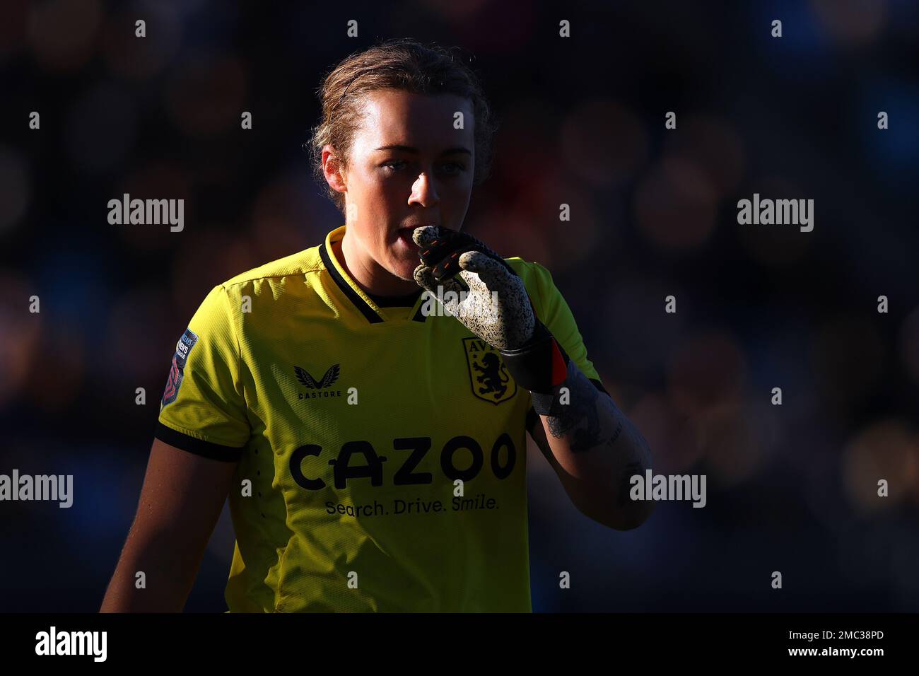 Aston Villa goalkeeper Anna Leat during the Barclays Women's Super ...