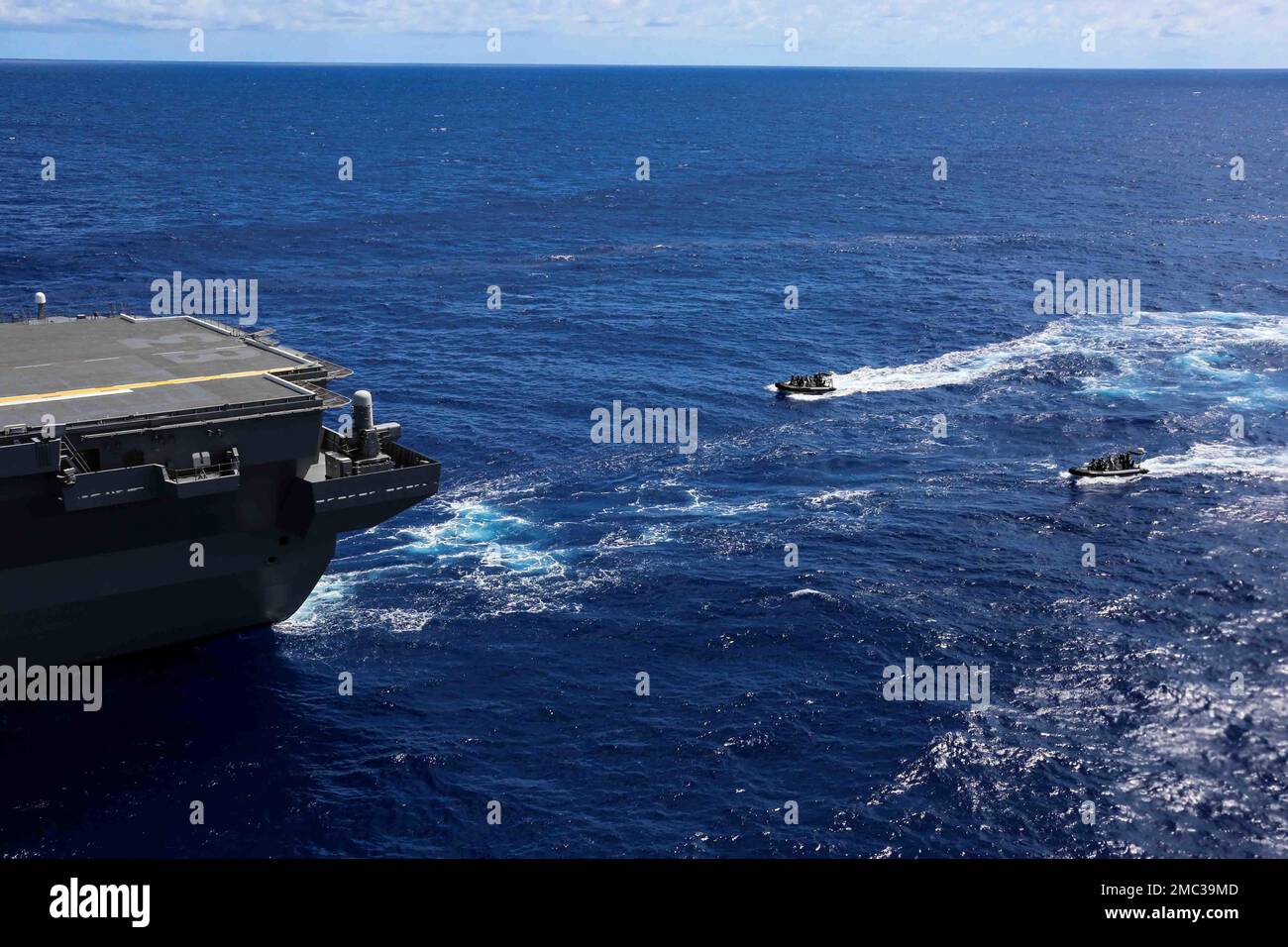 PACIFIC OCEAN (June 24, 2022) Royal Australian Navy Sailors in rigid ...