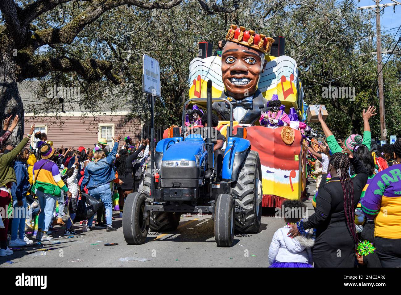 The Krewe of Zulu parades during Mardi Gras on Tuesday, Mar 1, 2022 in ...
