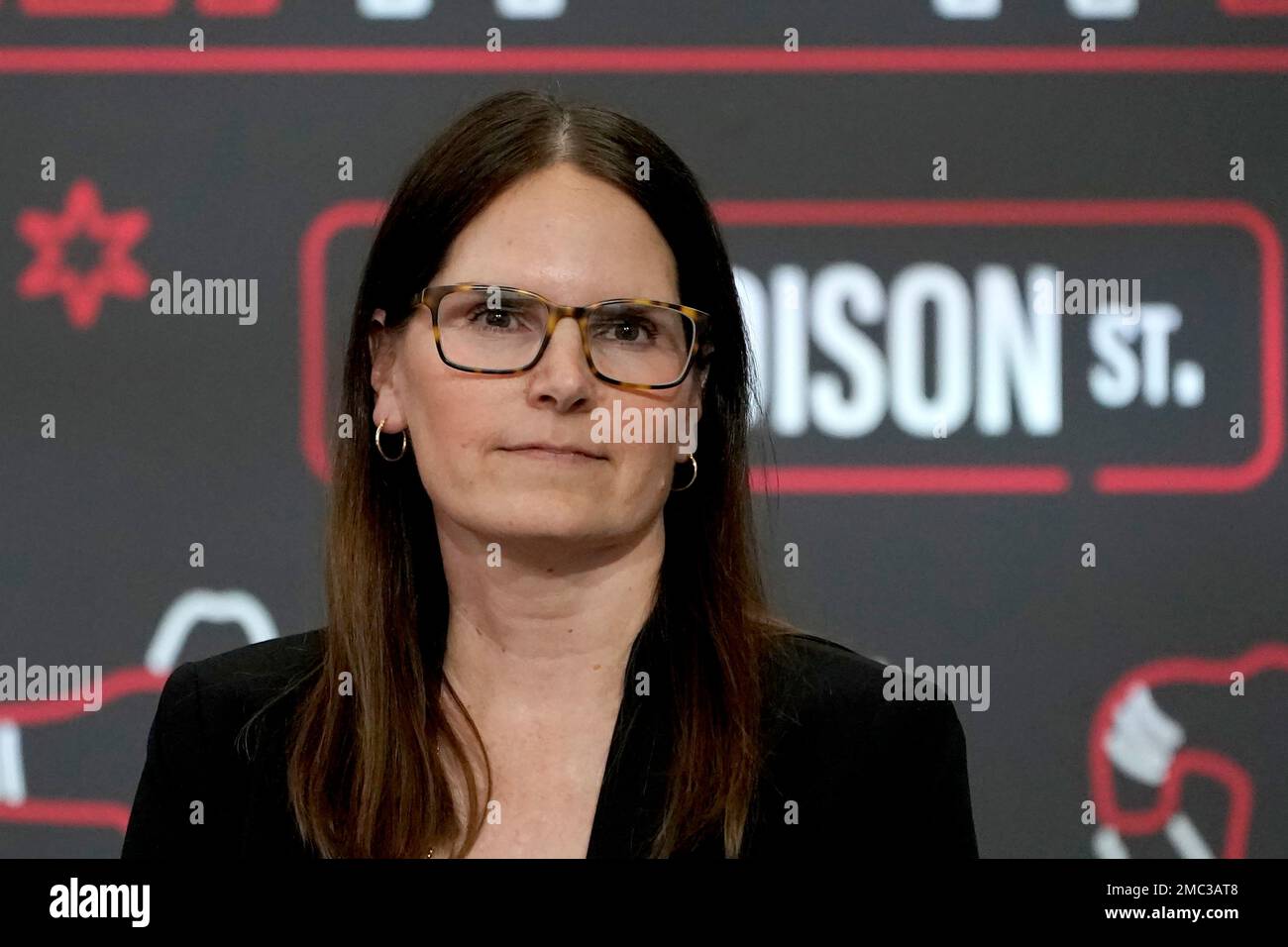 Chicago Blackhawks President of Business Operations Jamie Faulkner ...