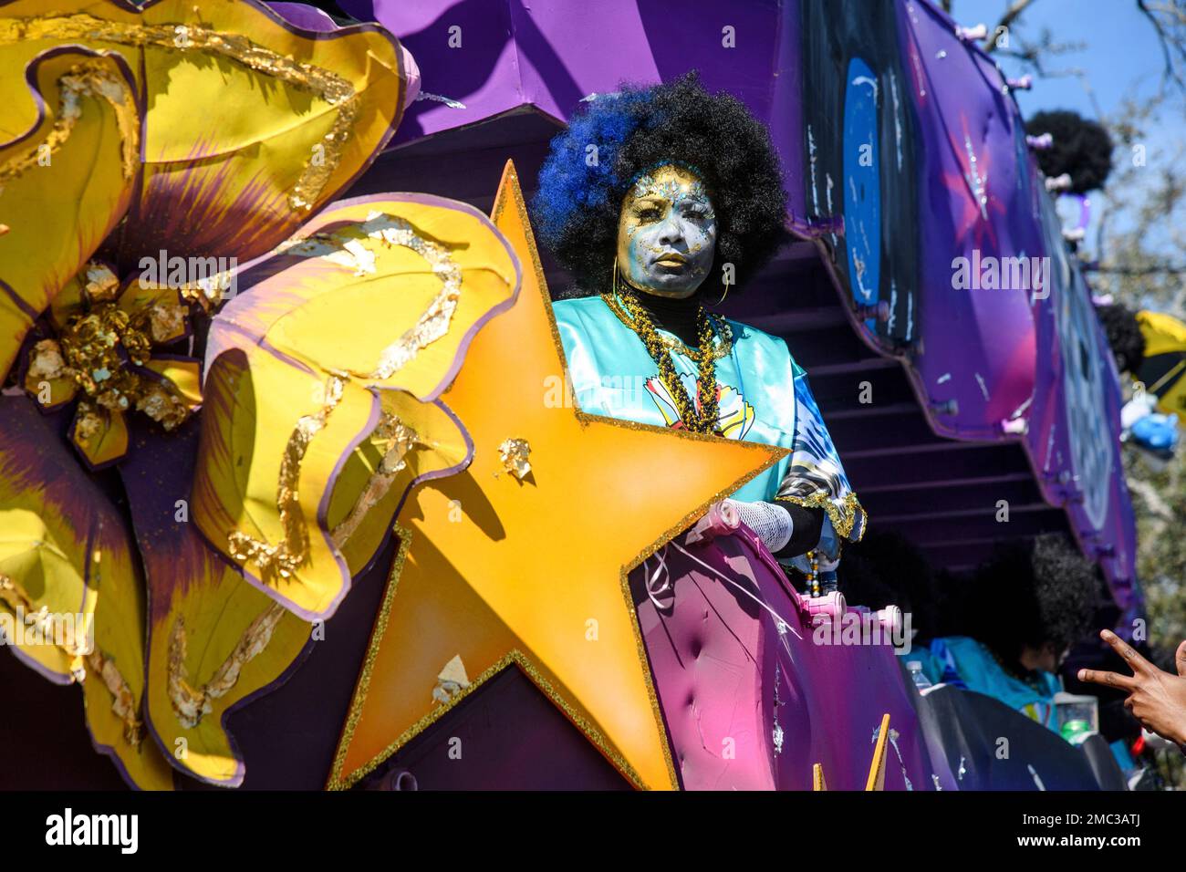 The Krewe of Zulu parades during Mardi Gras on Tuesday, Mar 1, 2022 in ...