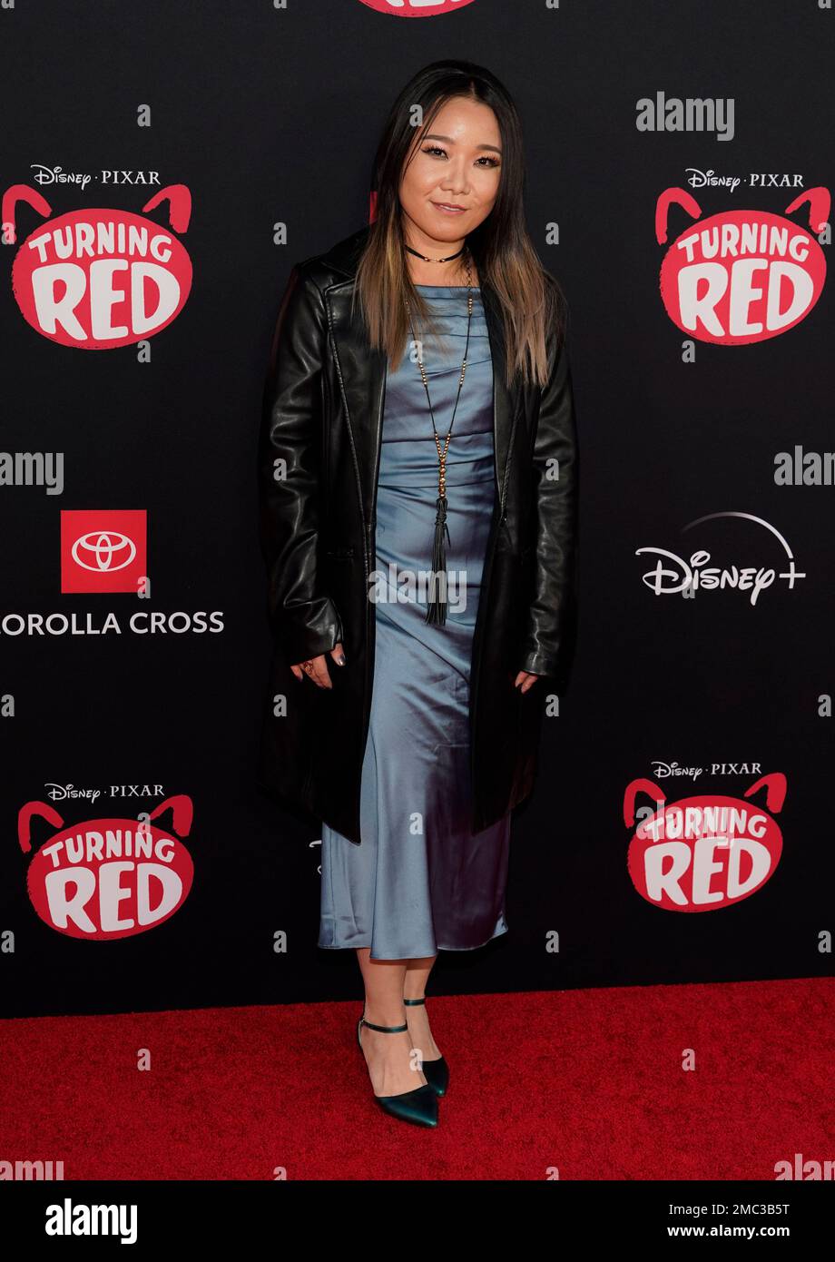 Hyein Park poses at the world premiere of the film "Turning Red ...