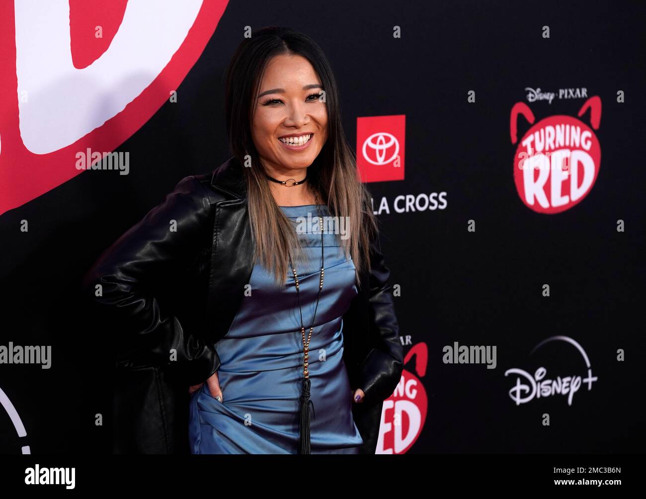 Hyein Park poses at the world premiere of the film "Turning Red ...