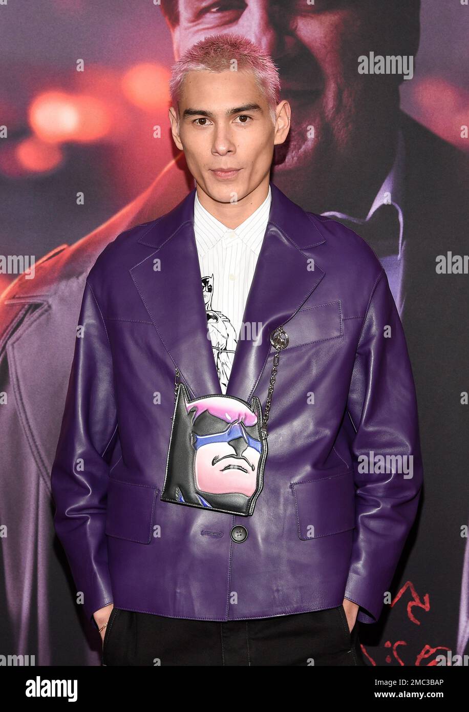 Evan Mock attends the world premiere of "The Batman" at Lincoln Center ...