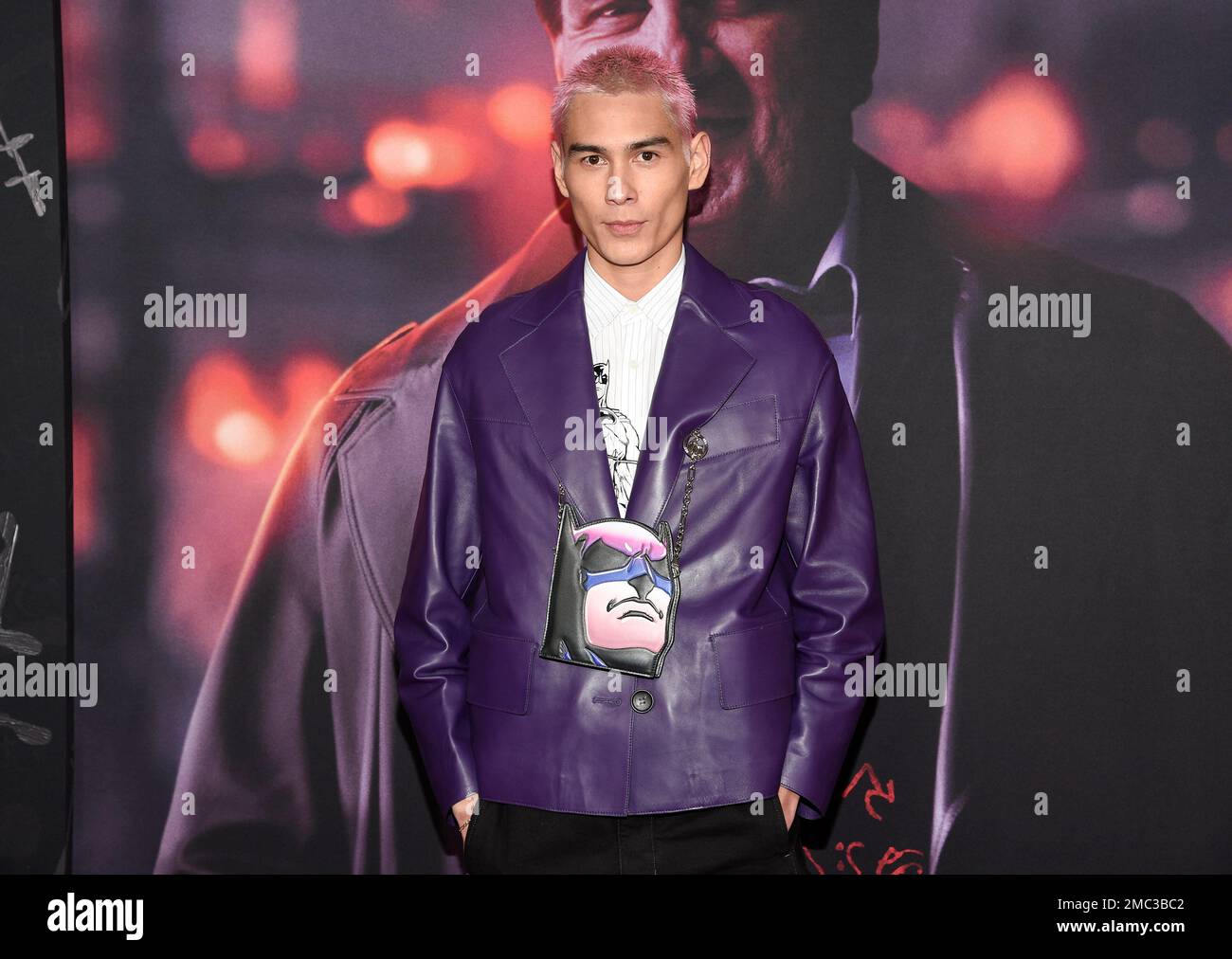 Evan Mock attends the world premiere of "The Batman" at Lincoln Center ...