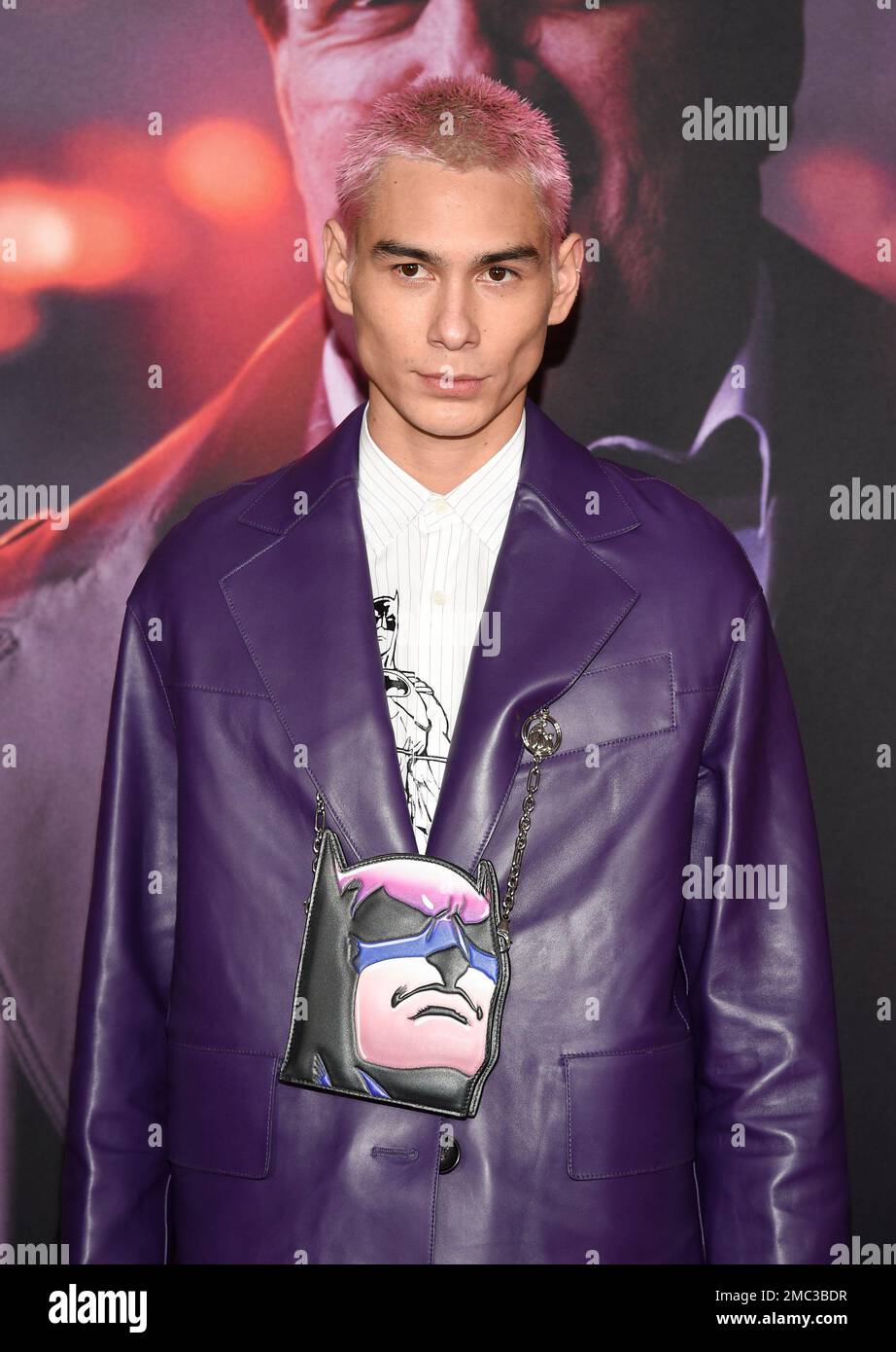 Evan Mock attends the world premiere of "The Batman" at Lincoln Center ...