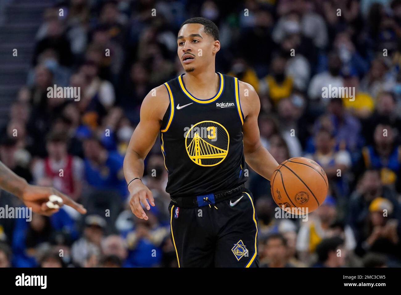 Golden State Warriors guard Jordan Poole against the Dallas Mavericks ...