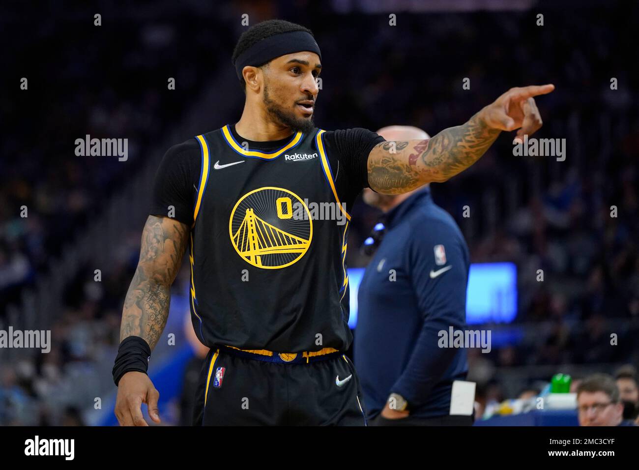 Golden State Warriors guard Gary Payton II against the Dallas Mavericks ...