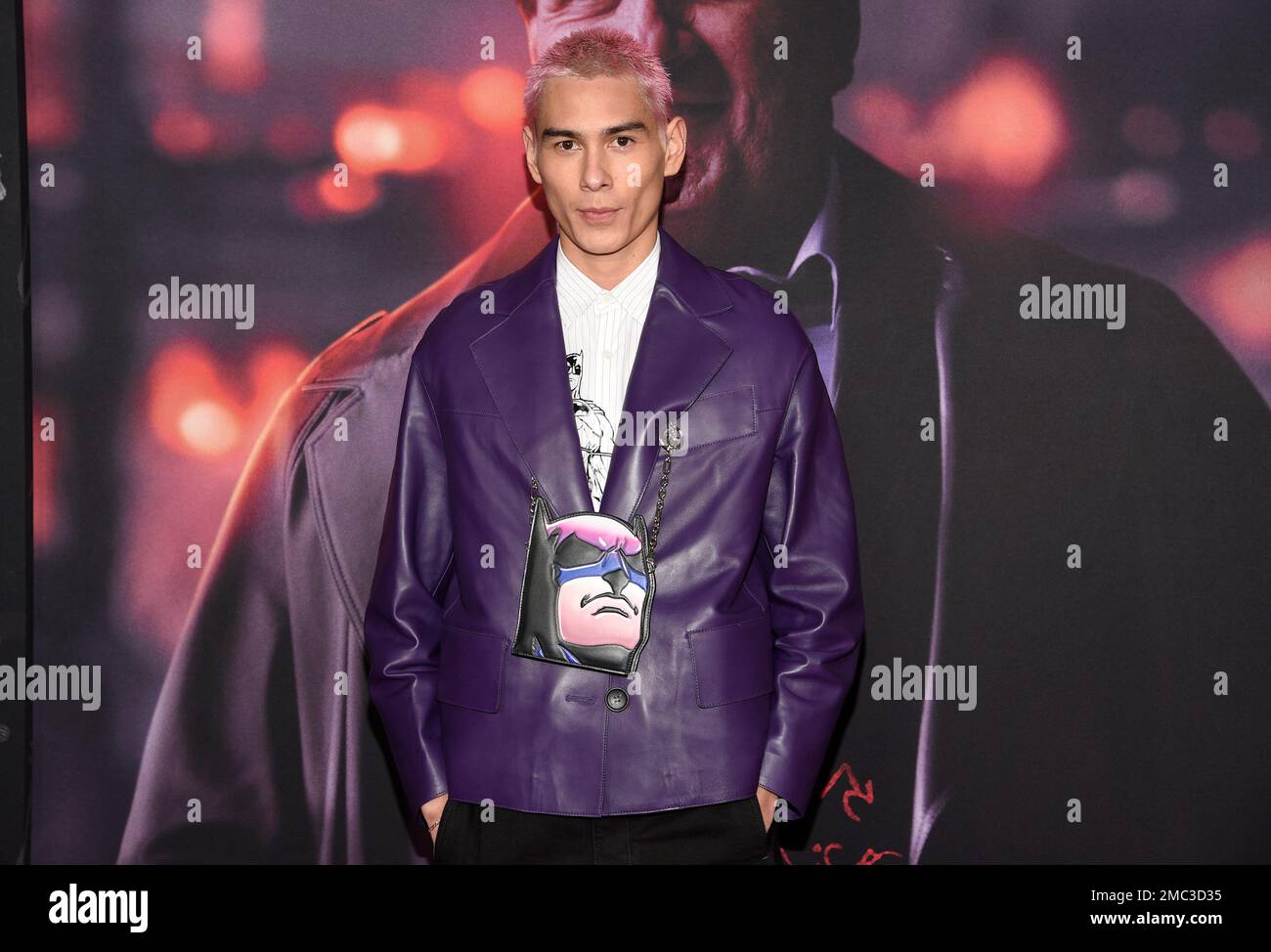 Evan Mock attends the world premiere of "The Batman" at Lincoln Center ...