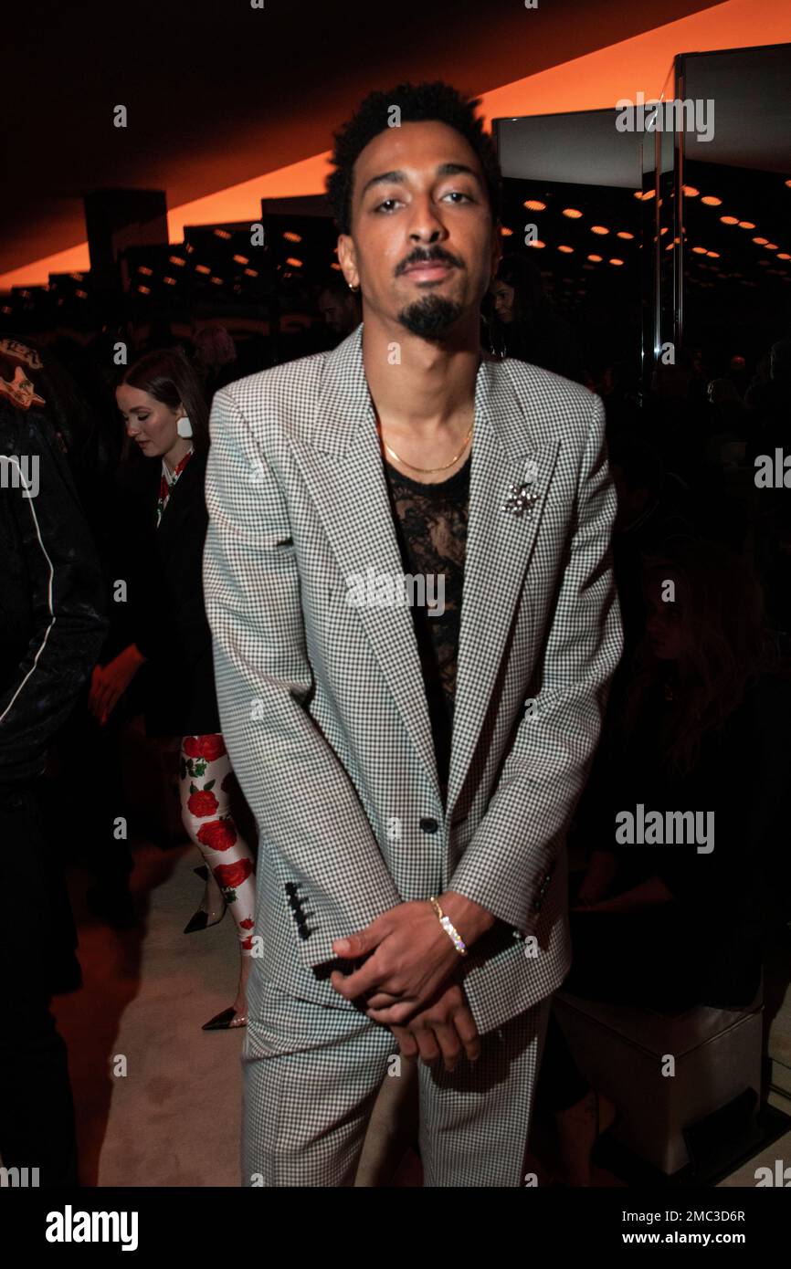 Travis Bennett a.k.a. Yung Taco poses for photographers ahead of the ...